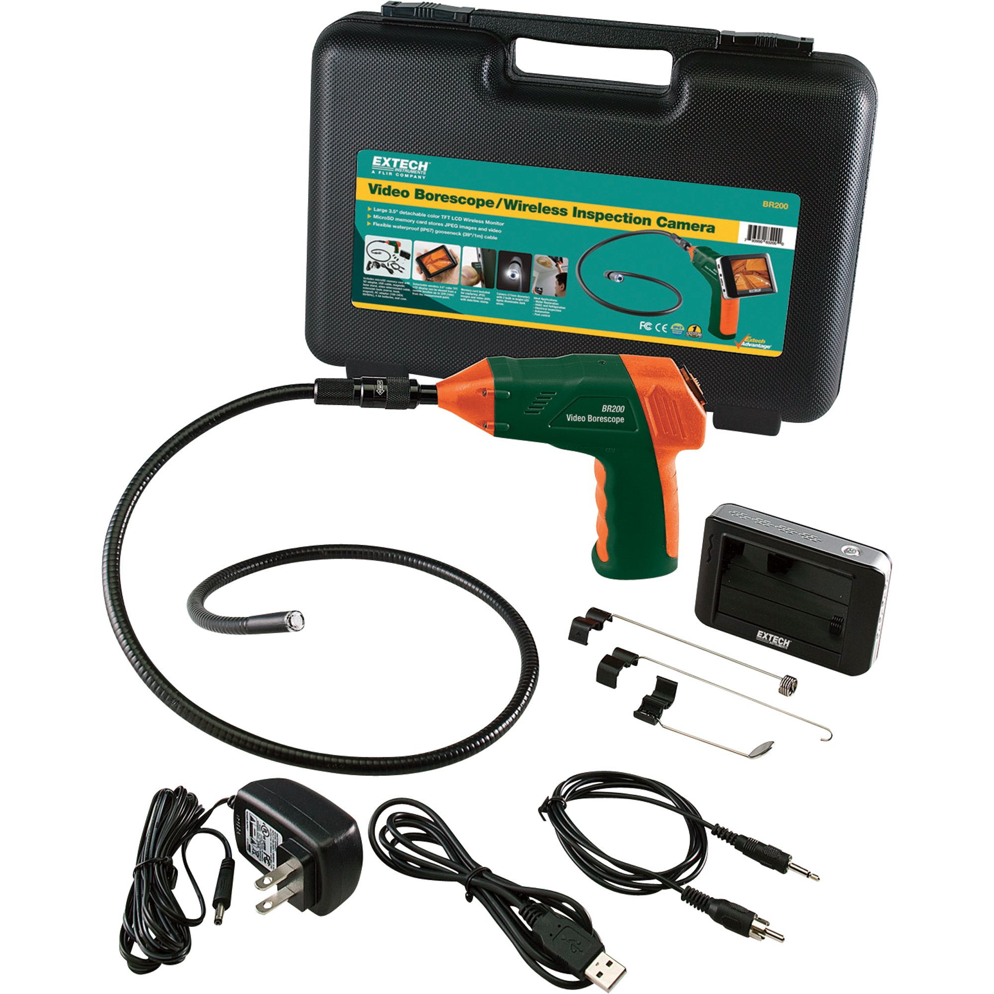 Extech Instruments Video Borescope/Wireless Inspection Camera, Model ...