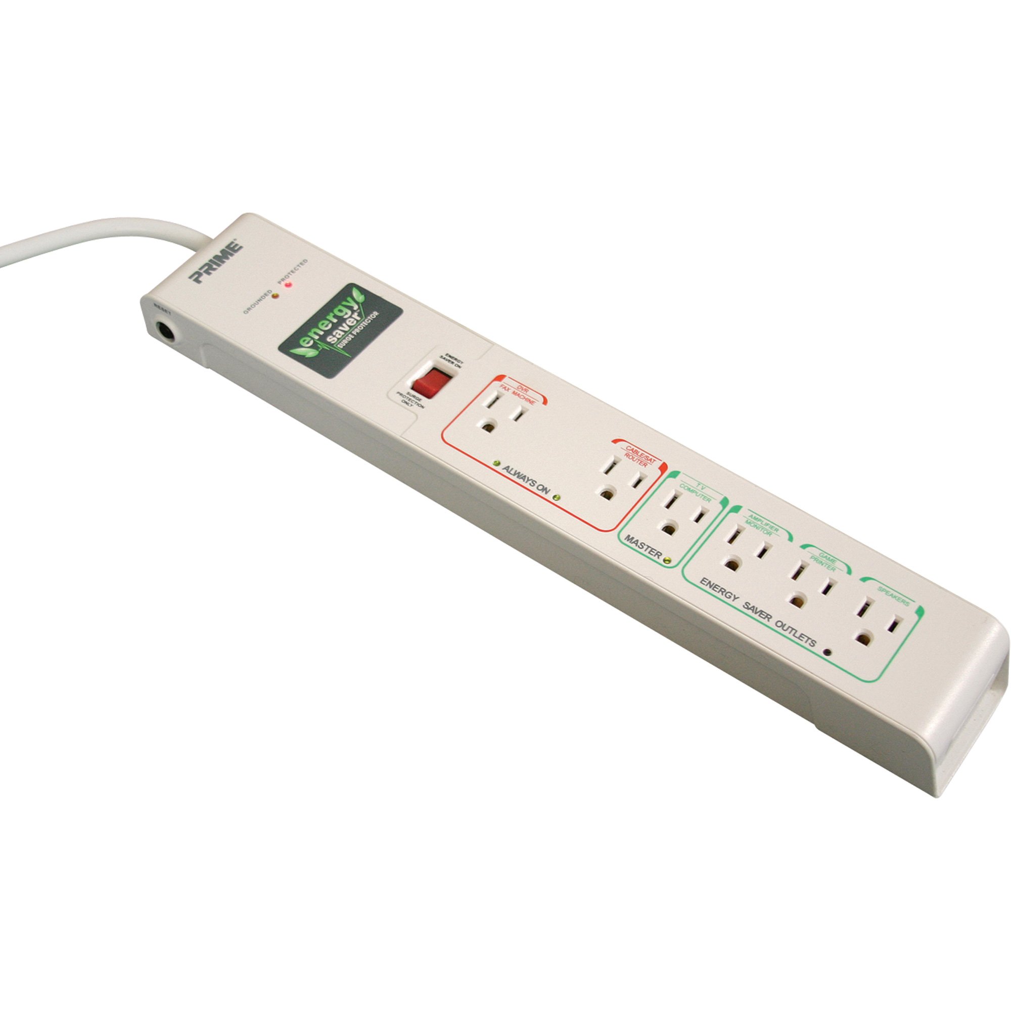 Prime Wire & Cable 6-Outlet Energy Saver Surge Protector | Northern Tool