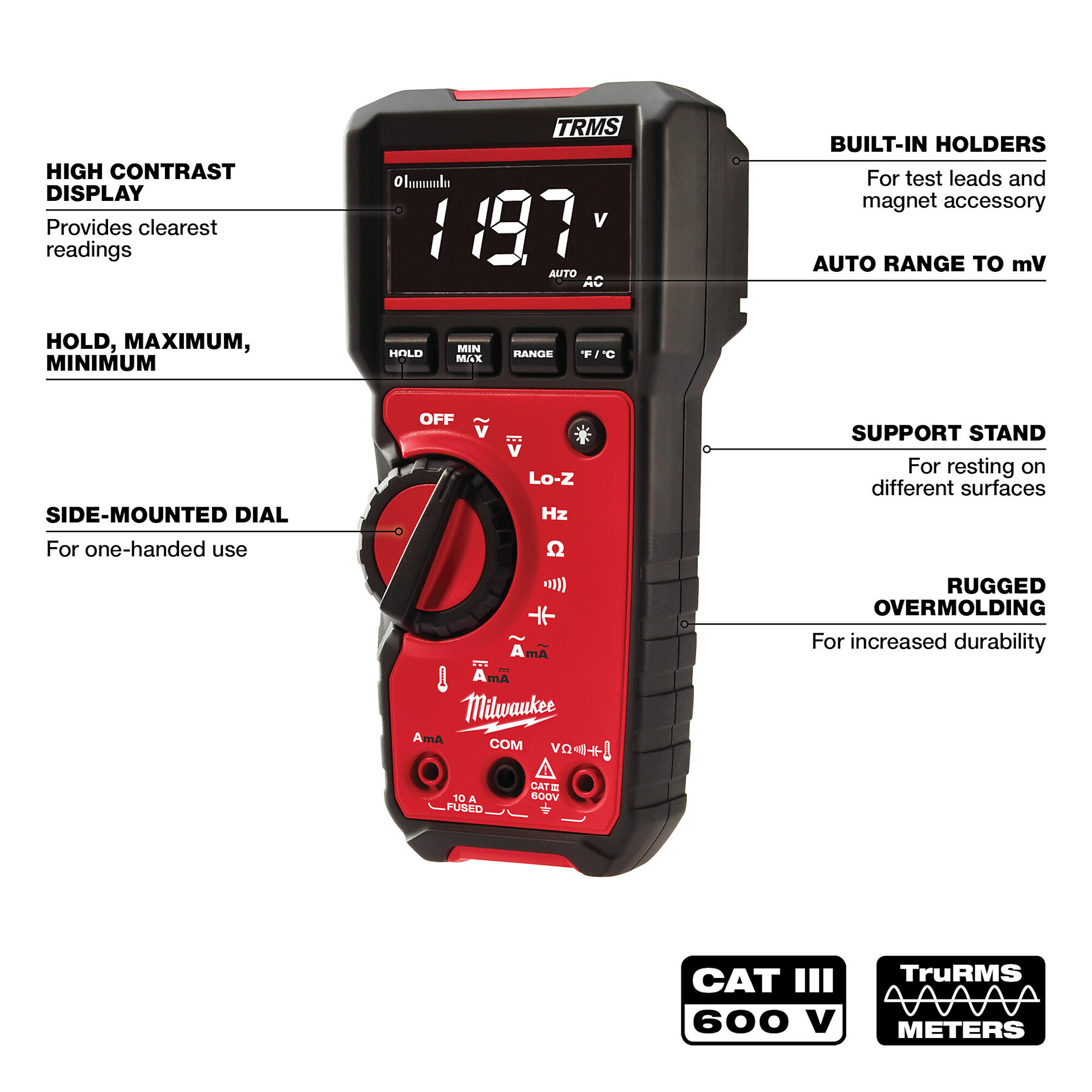 Milwaukee Digital Multimeter, Model# 2217-20 | Northern Tool