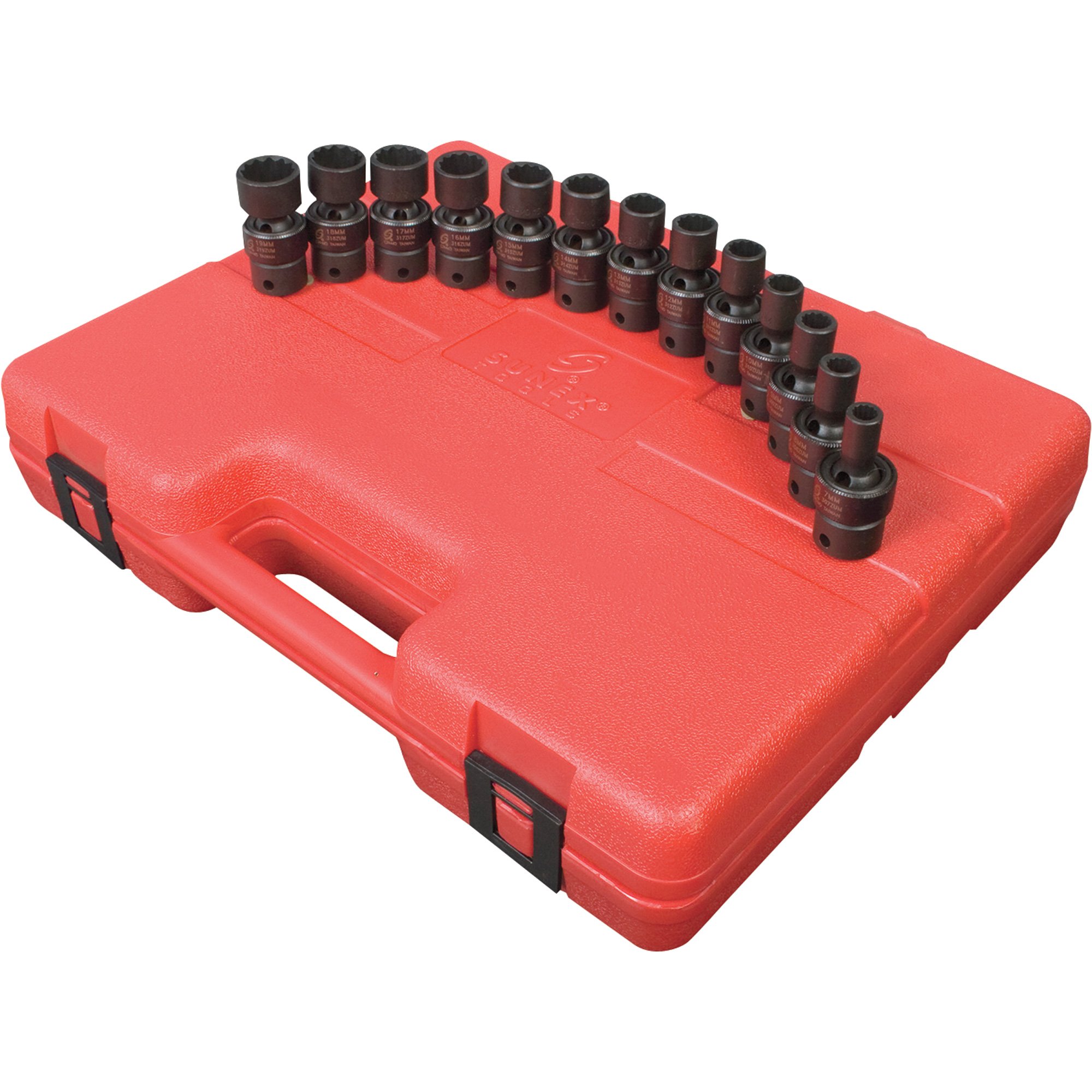 Sunex Tools Universal Socket Set — 12-Pc., 3/8in. Drive, Metric Sizes ...