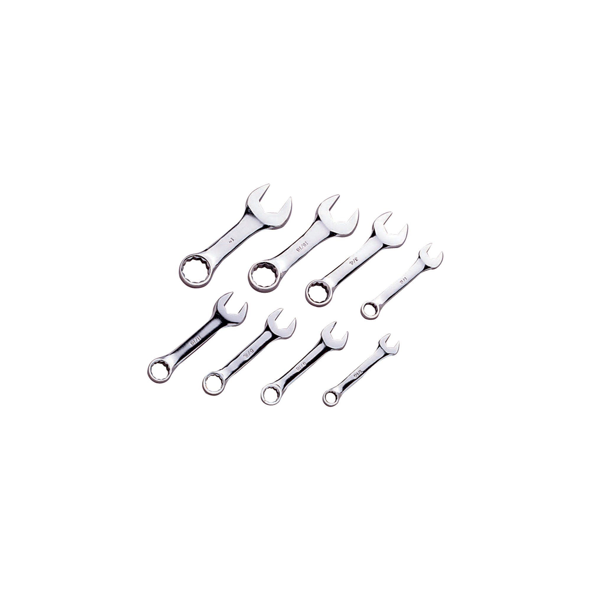 Northern Industrial Tools 8-Piece SAE Stubby Wrench Set | Northern Tool