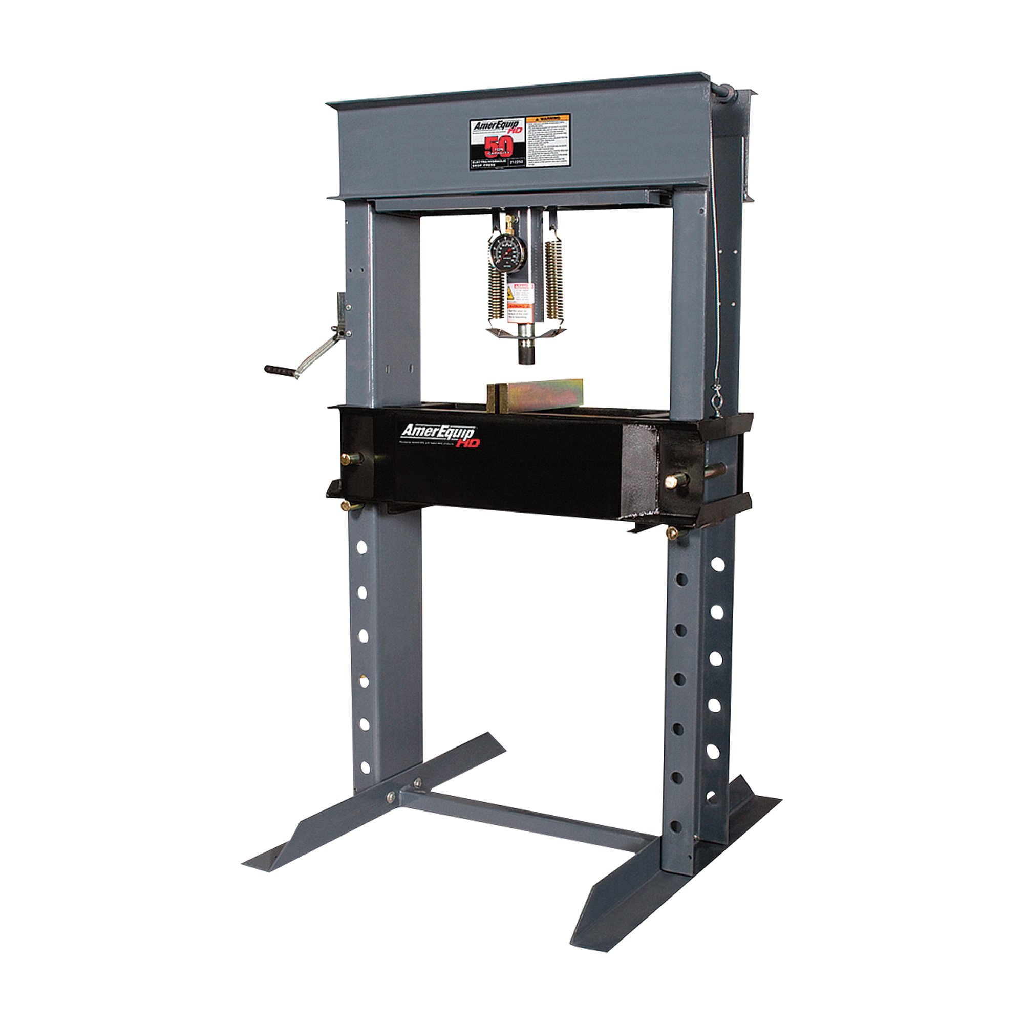 AmerEquip Manual Shop Press with Air Assist — 50-Tons, Model# 212150 ...