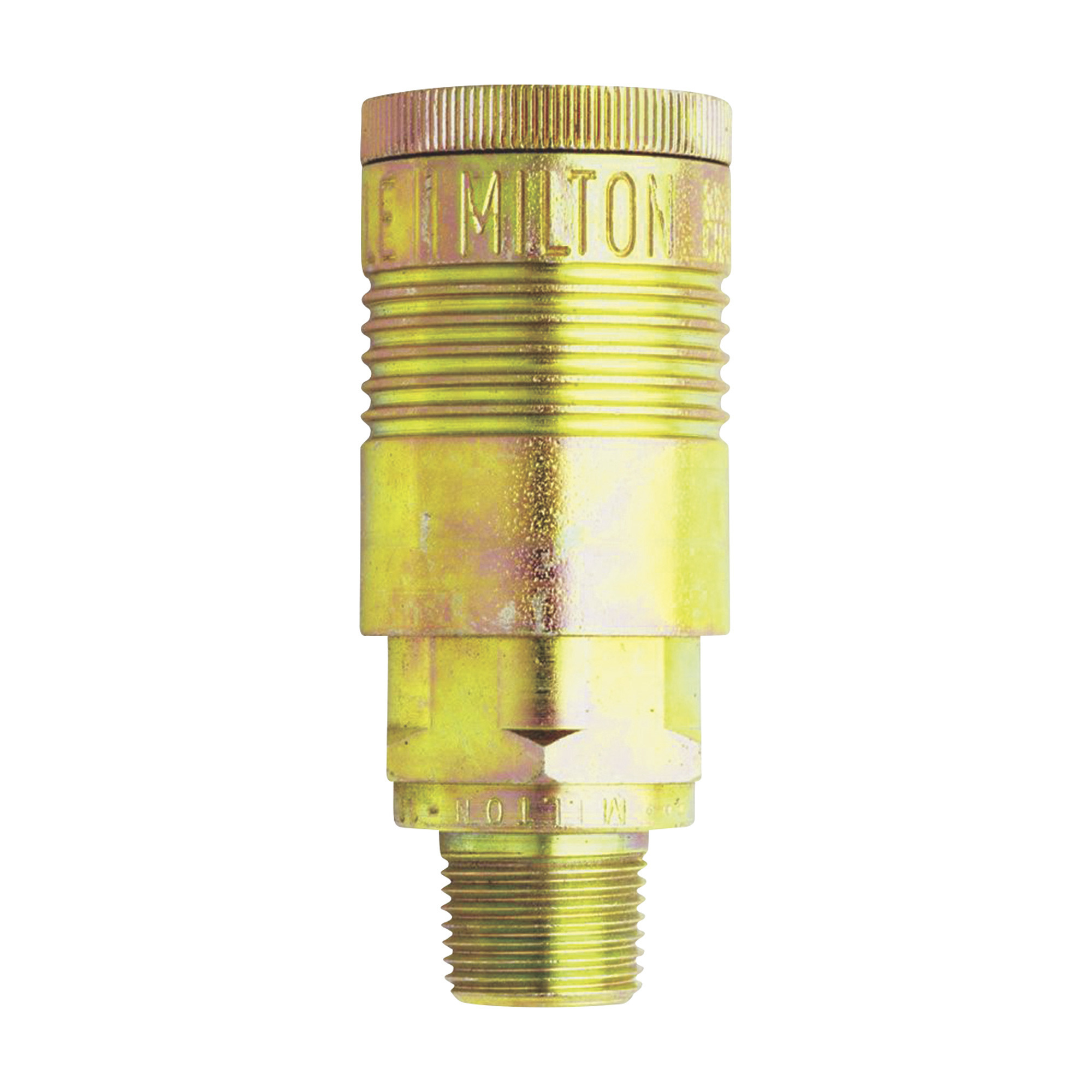 Milton G-Style 1/2in. Coupler, 1/2in. MNPT, Model# S-1816 | Northern Tool