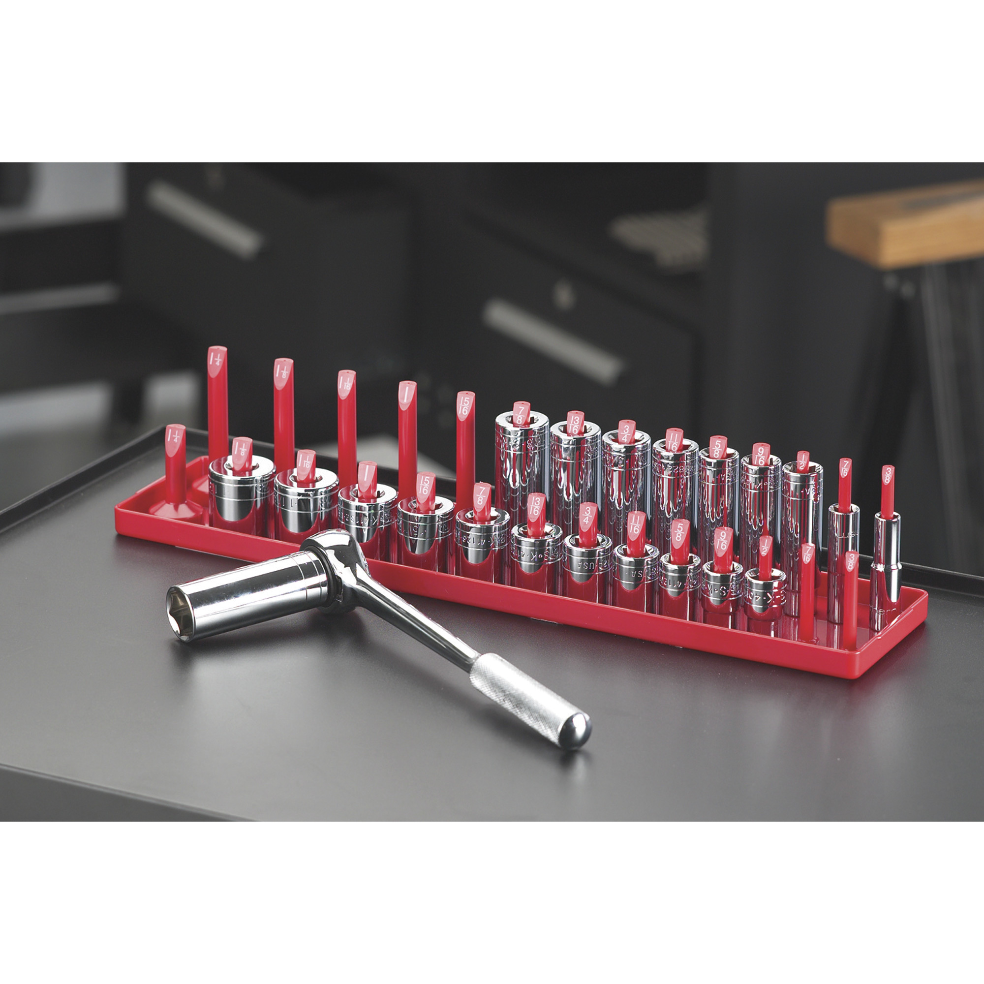 Hansen Global Regular and Deep Socket Tray, 1/2in. Standard | Northern Tool