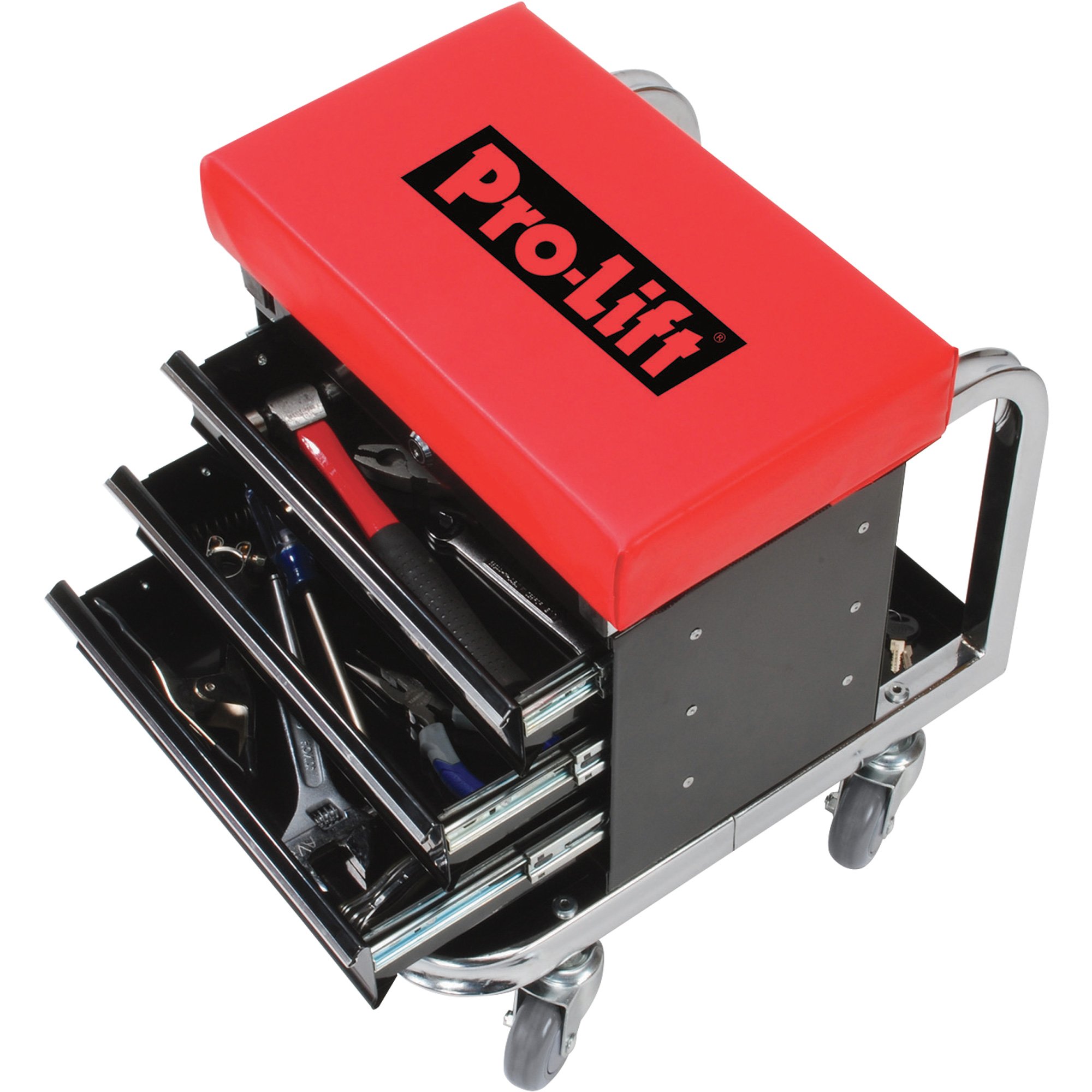 ProLift Creeper Seat with Toolbox — 330-Lb. Seat Capacity, Model# C ...