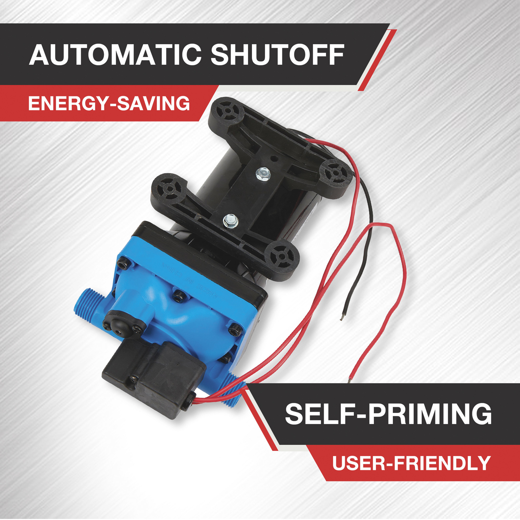 NorthStar 12 Volt On-Demand RV Potable Water Pump, 3.0 GPM, 1/2in. NPS ...