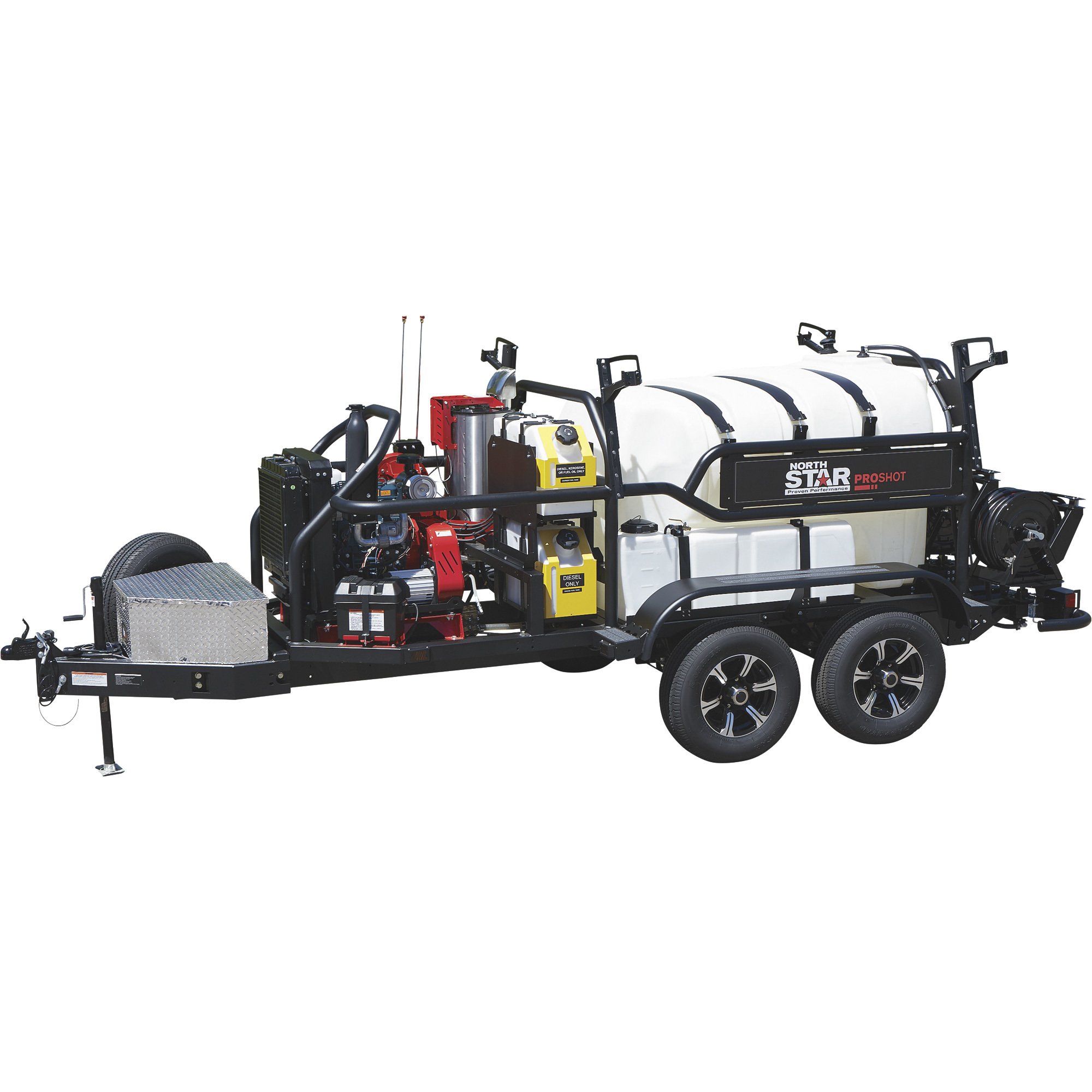 NorthStar ProShot Hot Water Commercial Pressure Washer Trailer — 3000 ...