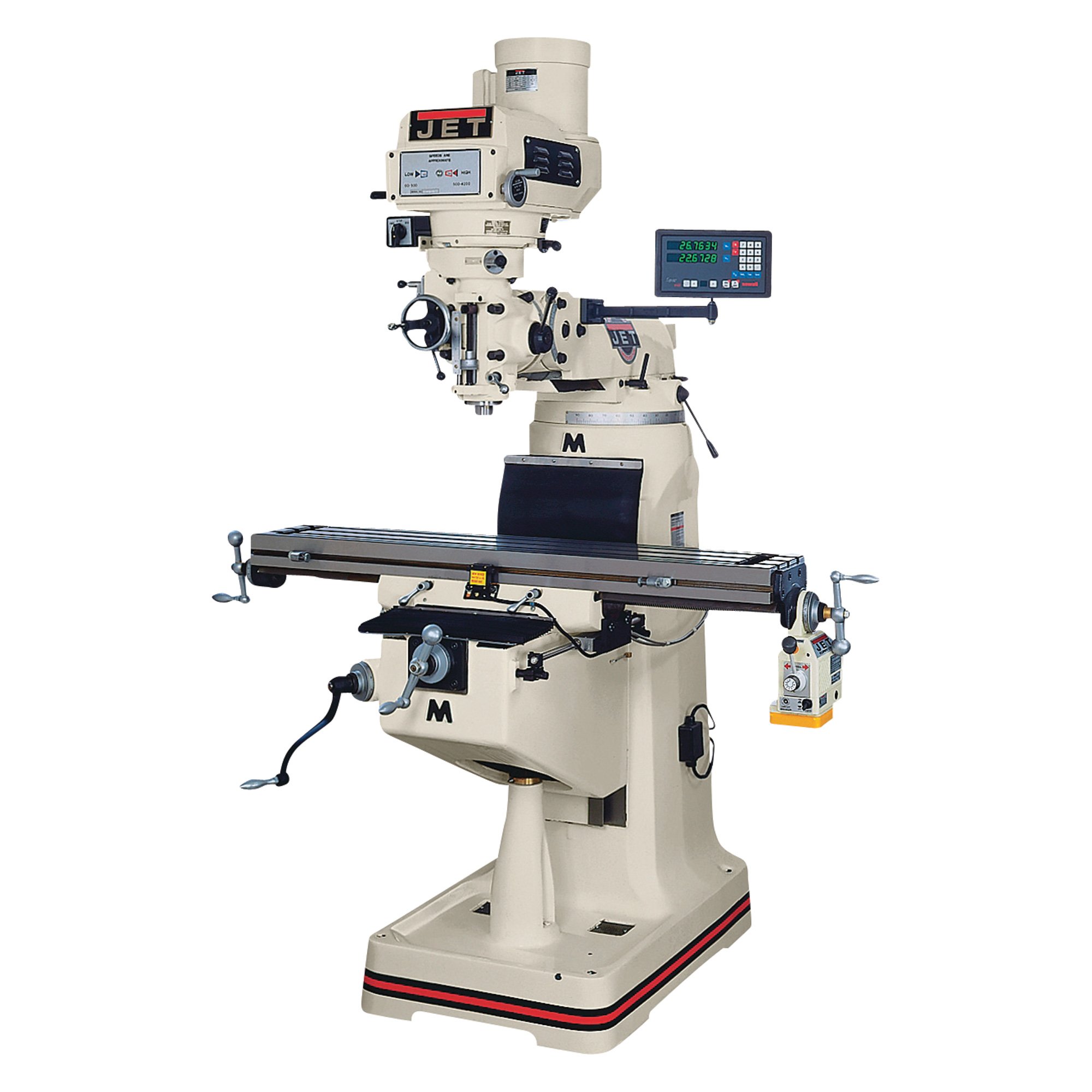 JET Vertical Milling Machine — Variable Speed with Anilam DRO, Model ...