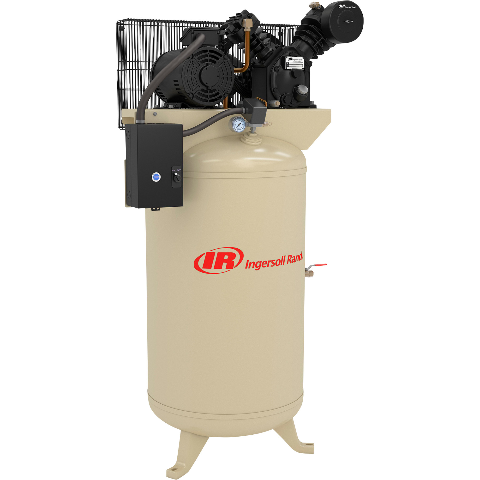 Ingersoll Rand Type-30 Reciprocating Air Compressor, 5 HP, 460 Volt, 3 ...