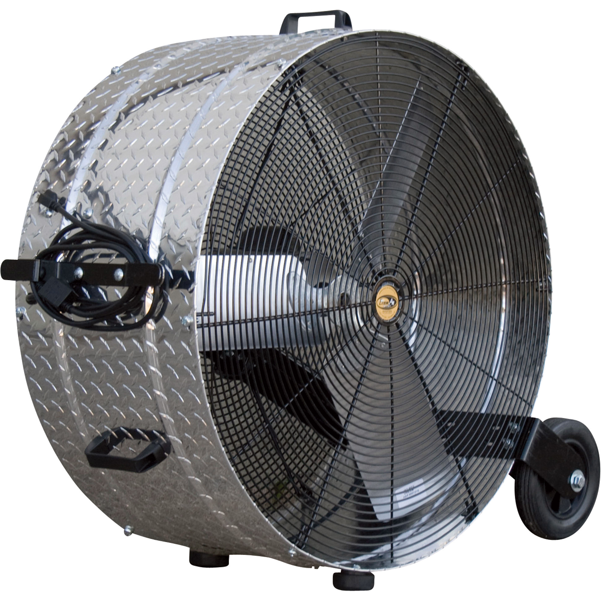 J&D Sales Diamond Brite Floor Drum Fan, 36in., 1/2 HP, 11,800 CFM ...
