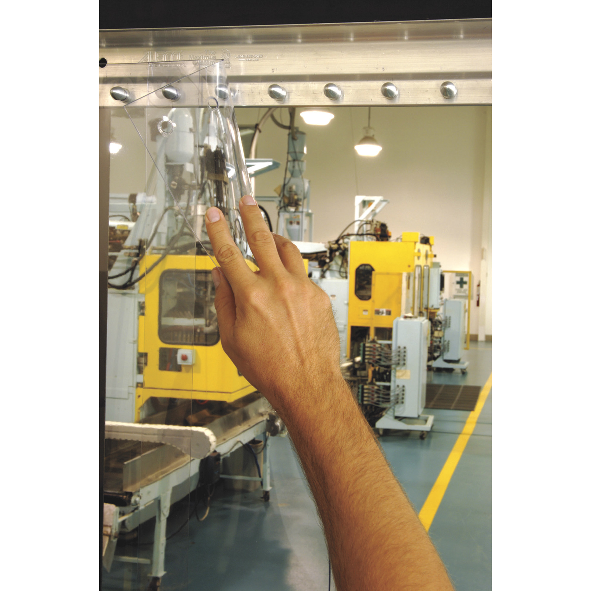 Aleco Energy-Saving PVC Strip Doors with MaxBullet Hardware, 8Ft. x 10Ft., Model# 440005 ...