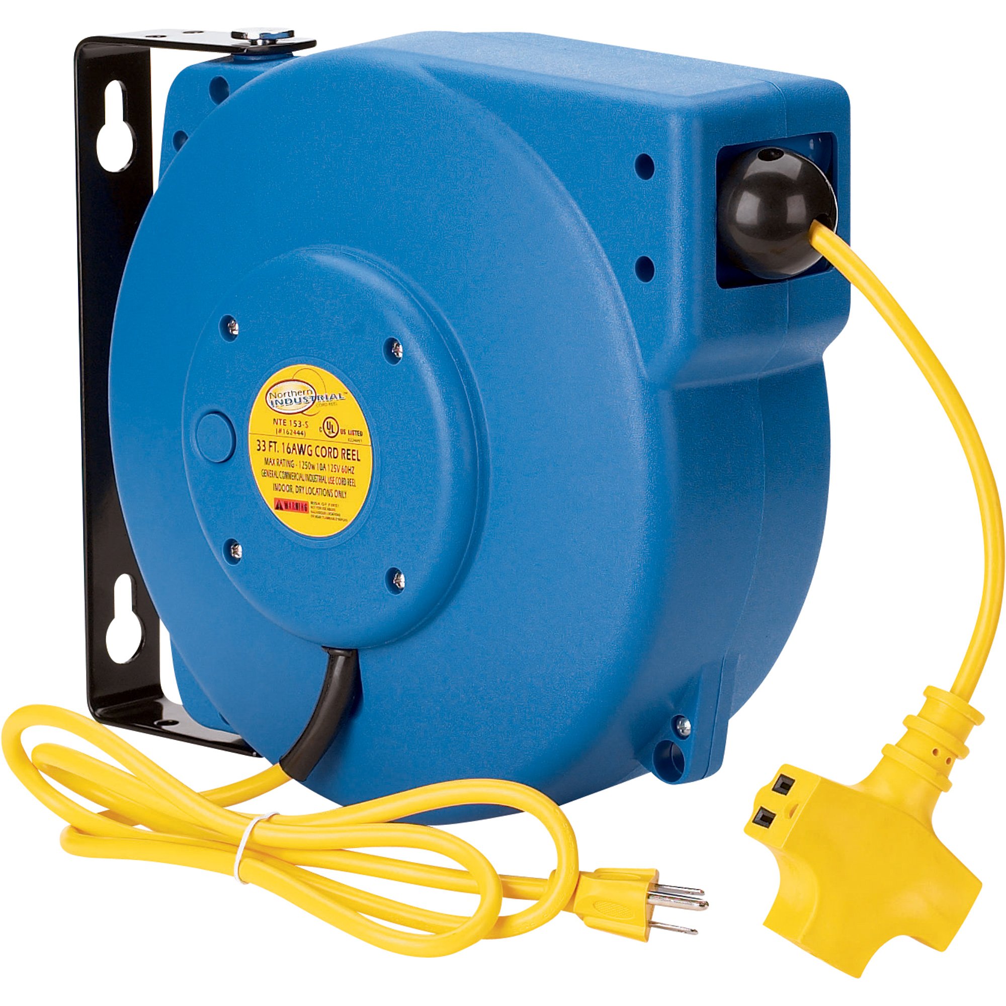 Northern Industrial Electrical Retractable Cord Reel — T Style Outlet ...