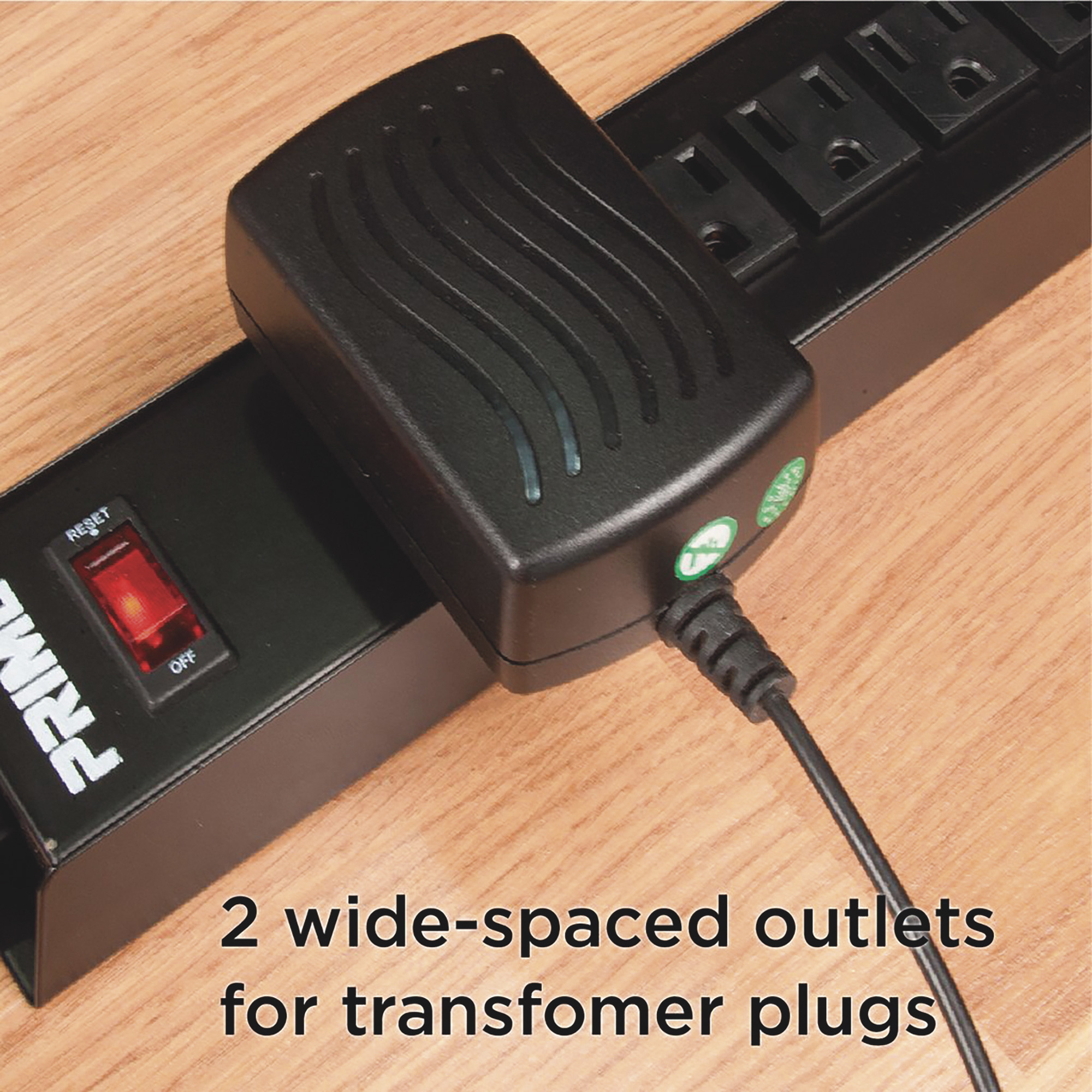 Prime Metal Surge Protector with Right-Angle Plug — 6 Outlets, 14/3-Ga ...
