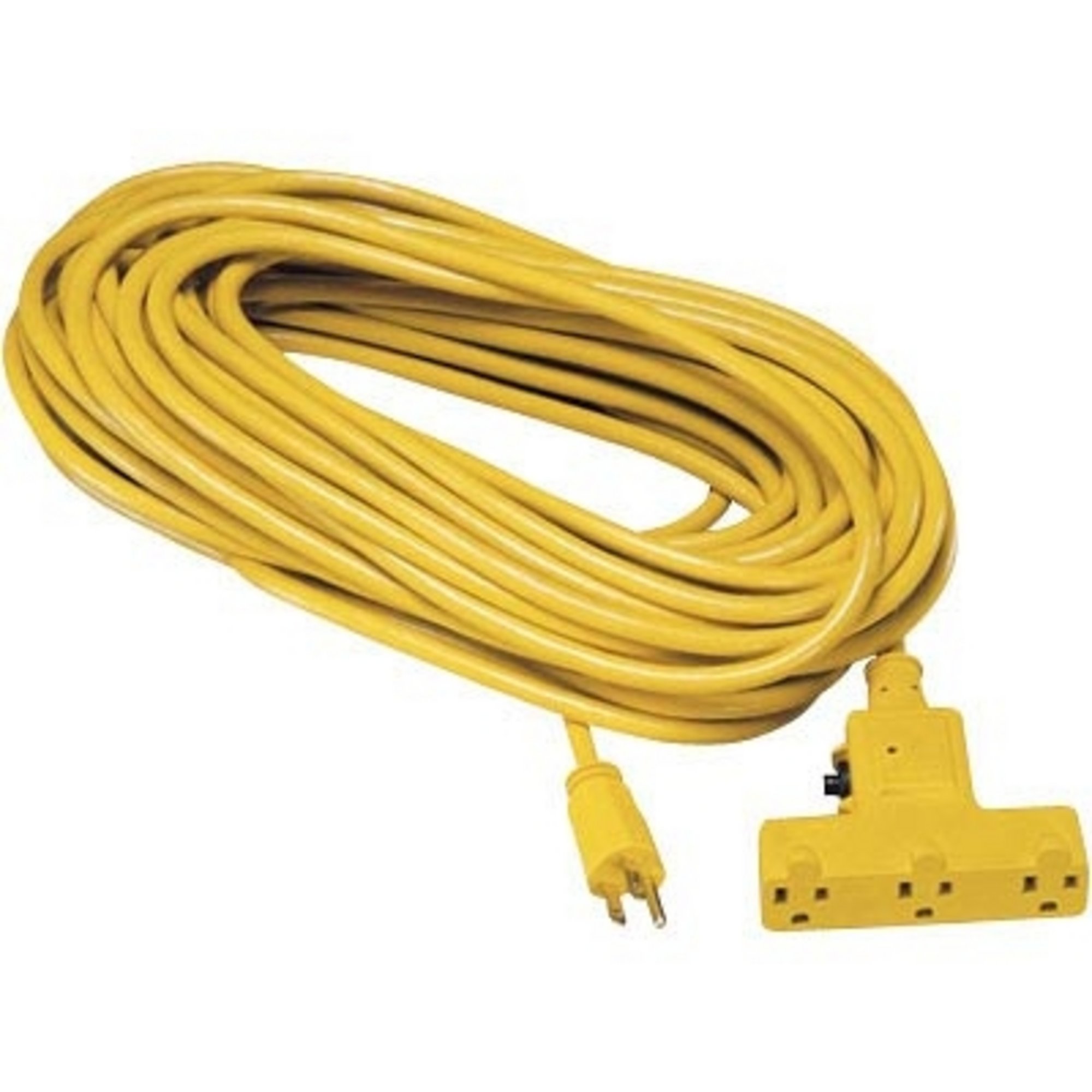 Protector High-Visibility Outdoor Extension Cord with Triple Tap and ...