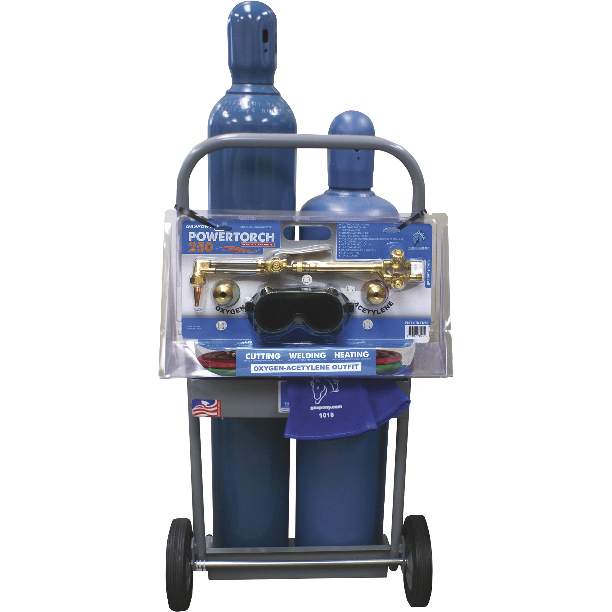 Thoroughbred GasPony4 Medium-Duty Cutting and Welding Oufit with Cart ...
