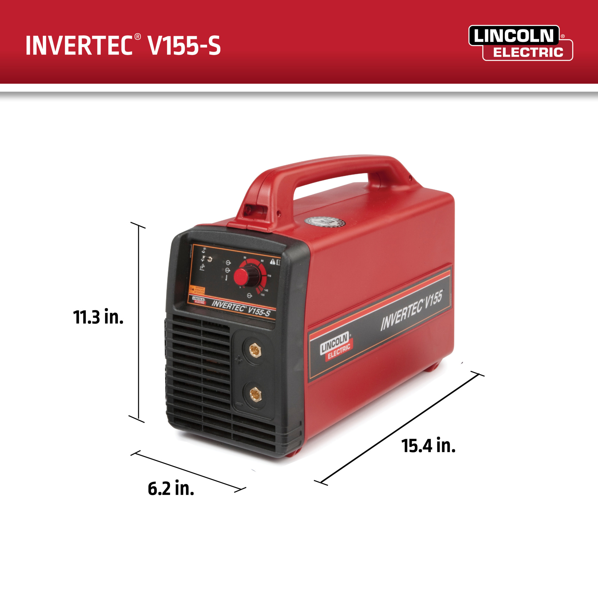 Lincoln Electric Invertec V155-S Dual Voltage DC Arc Welder with TIG ...