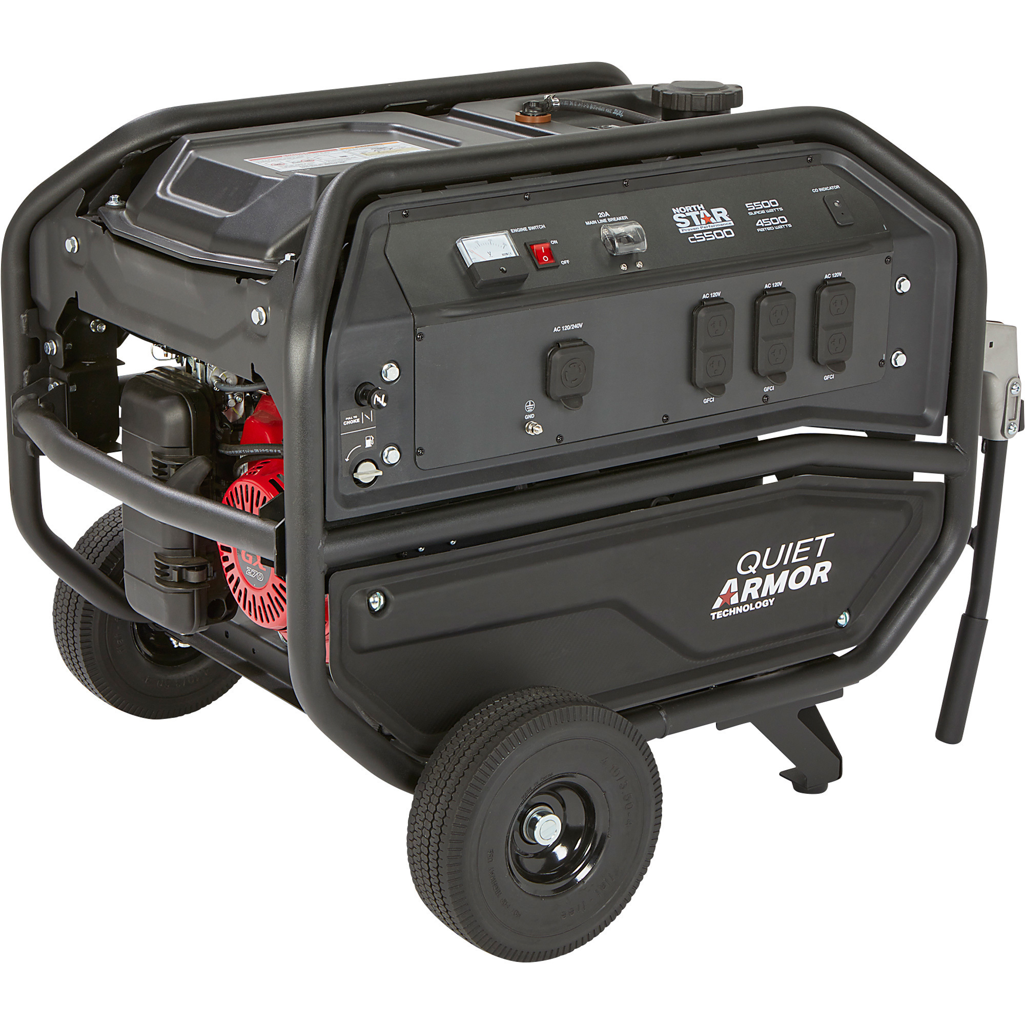 NorthStar Quiet Armor Commercial Grade Portable Generator 5500 Surge Watts 4500 Rated Watts Model 1654400 Northern Tool