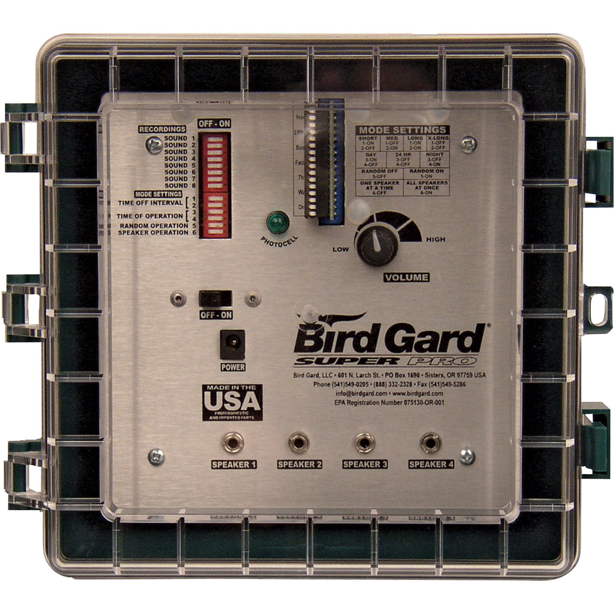 Bird Gard Electronic Bird Repeller — Crows, Ravens, and Magpies, Covers ...