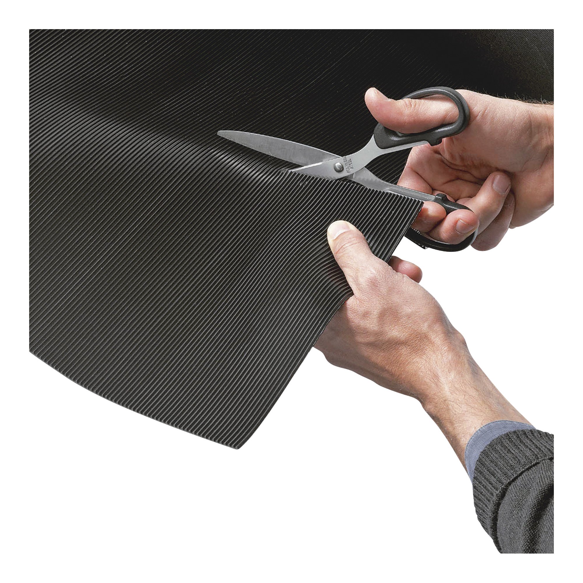 NoTrax V-Groove Corrugated Runner — 2ft. x 105ft., Black, Model ...