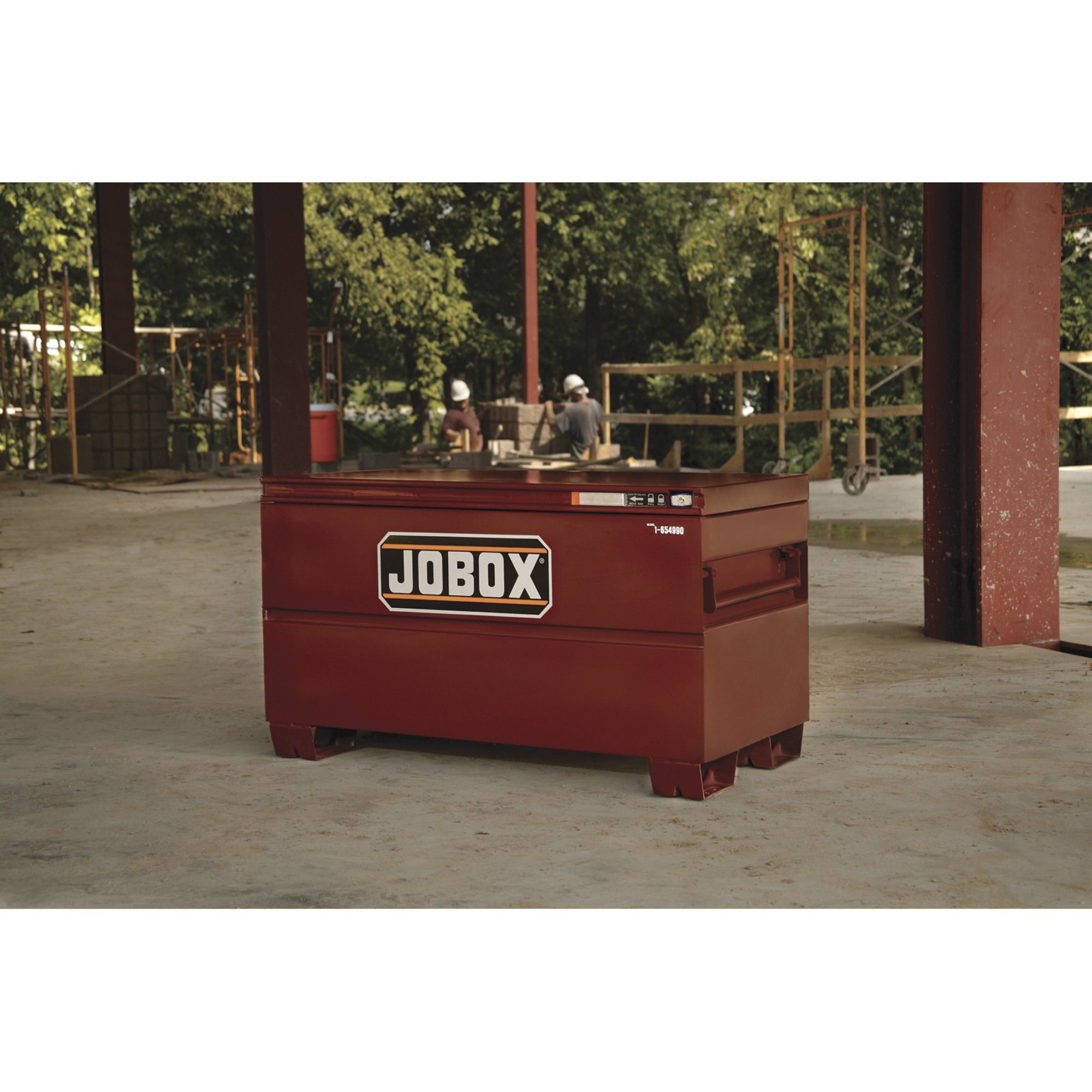 Jobox 48in. Heavy-Duty Steel Chest — Site-Vault Security System, 15.4 ...