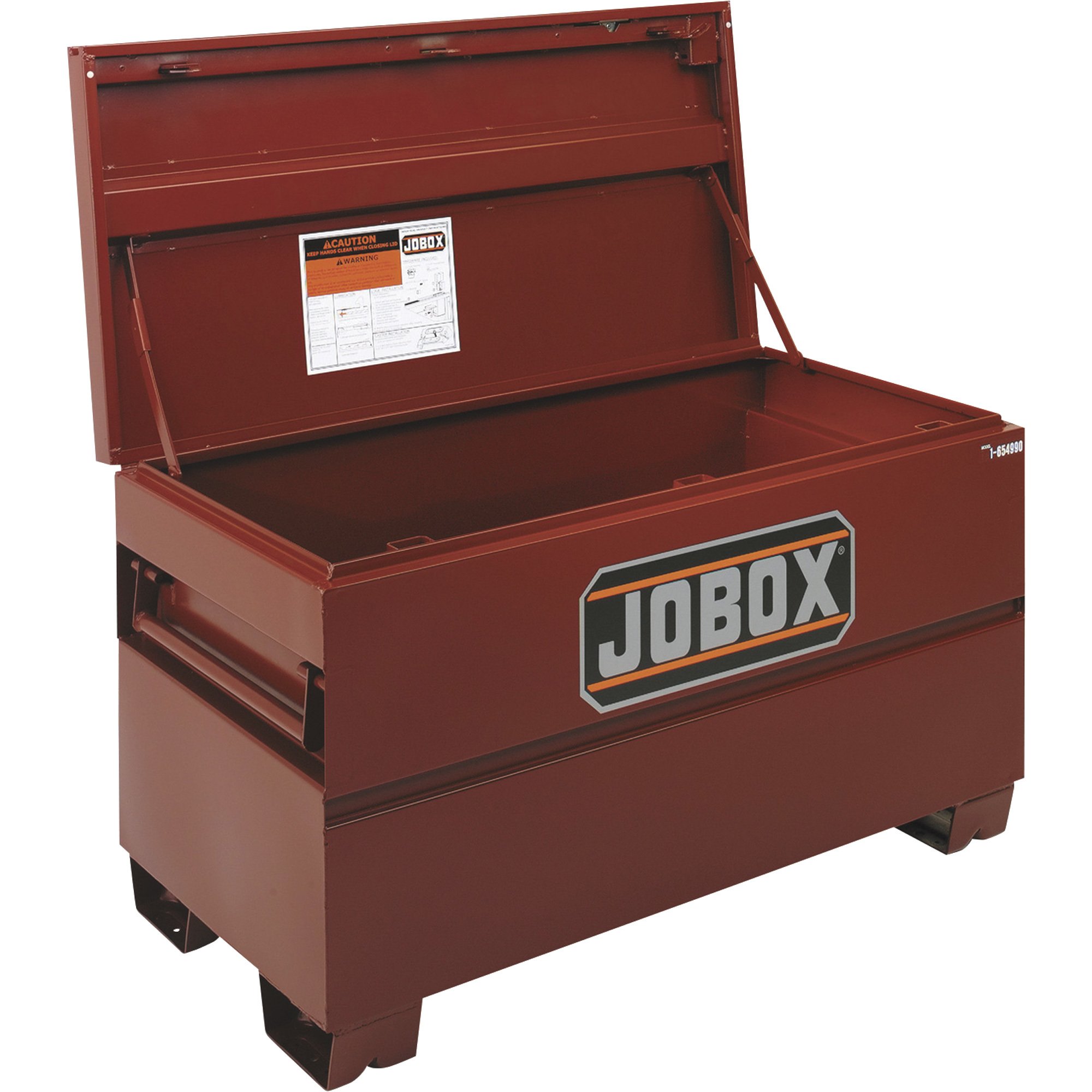 Jobox 48in. Heavy-Duty Steel Chest — Site-Vault Security System, 15.4 ...