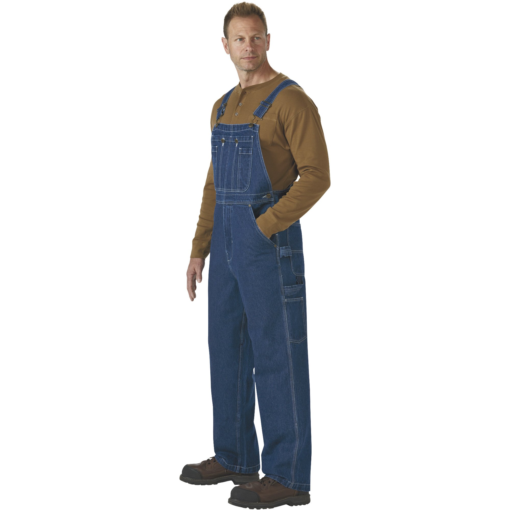 Gravel Gear Men's 12-Oz. Stonewashed Denim Bib Overalls | Northern Tool