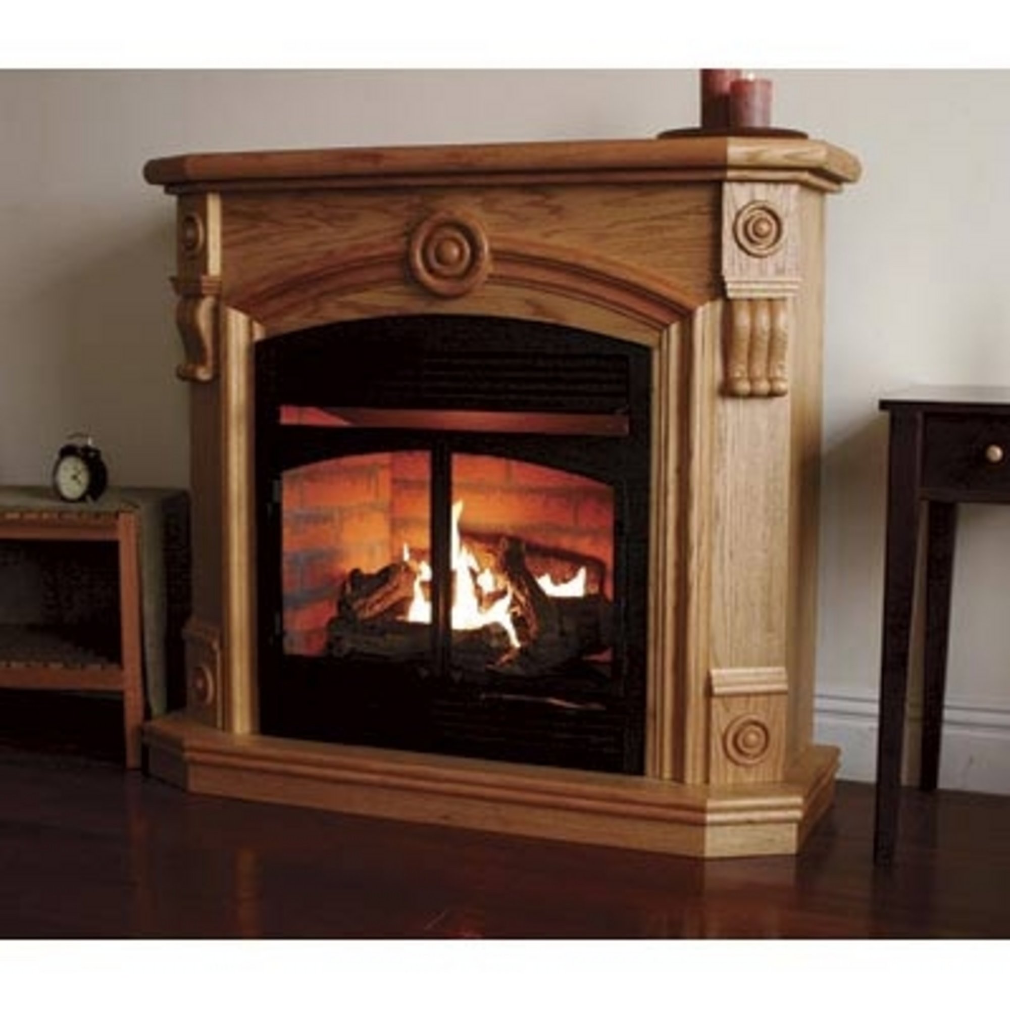 ProCom Vent-Free Propane Fireplace – 40,000 BTU, Oak | Northern Tool