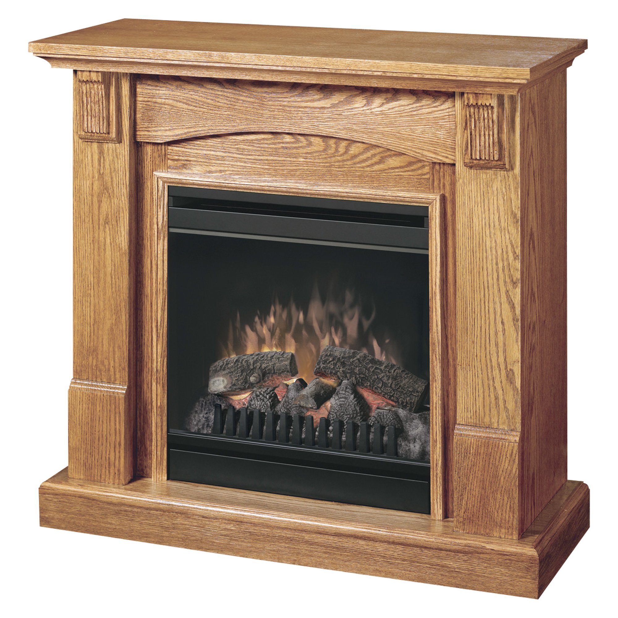 Dimplex 1500 Watt Electric Fireplace — Oak with Black Trim, Model ...