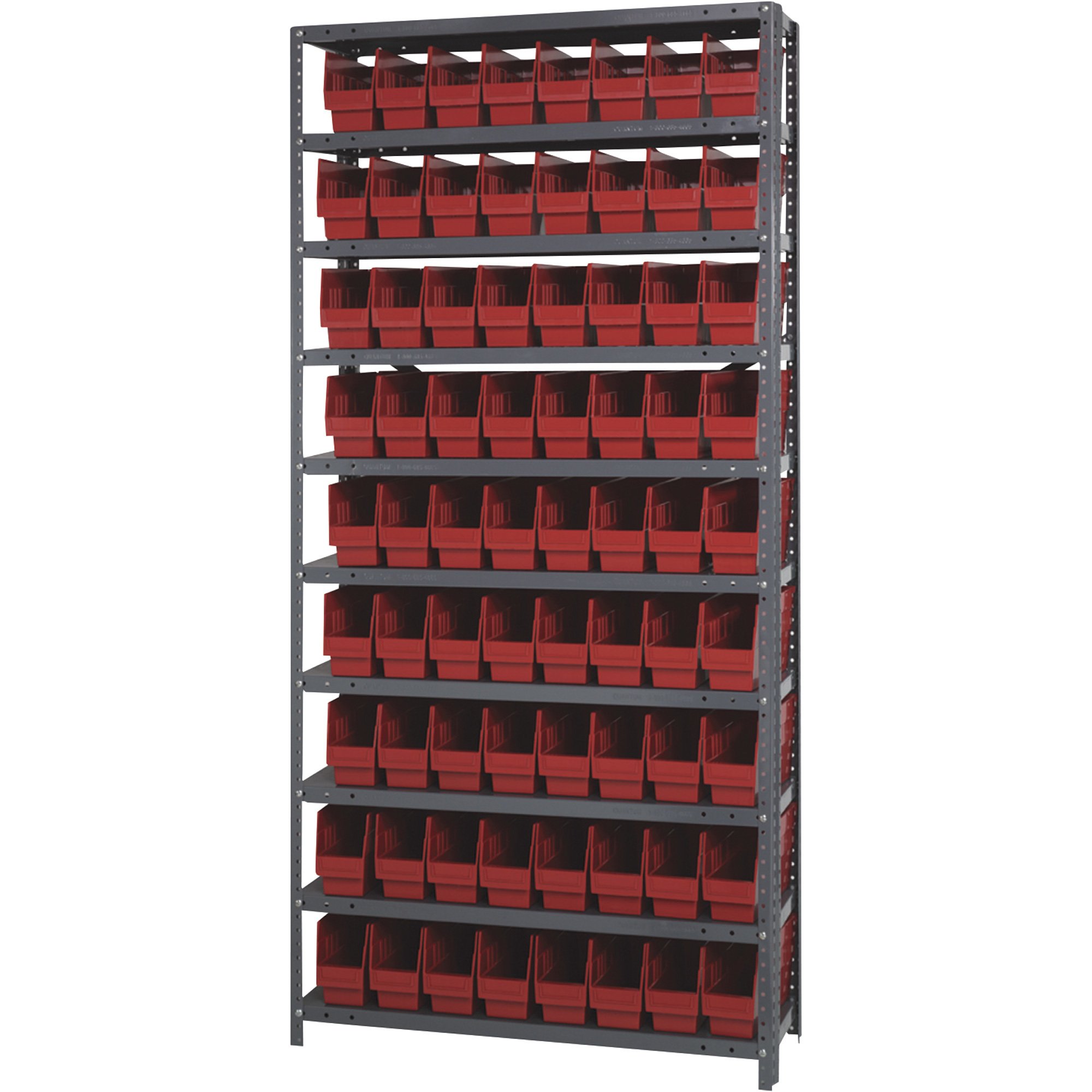 Quantum Storage Complete Shelving System with 6in. Bins — 36in.W x 12in ...
