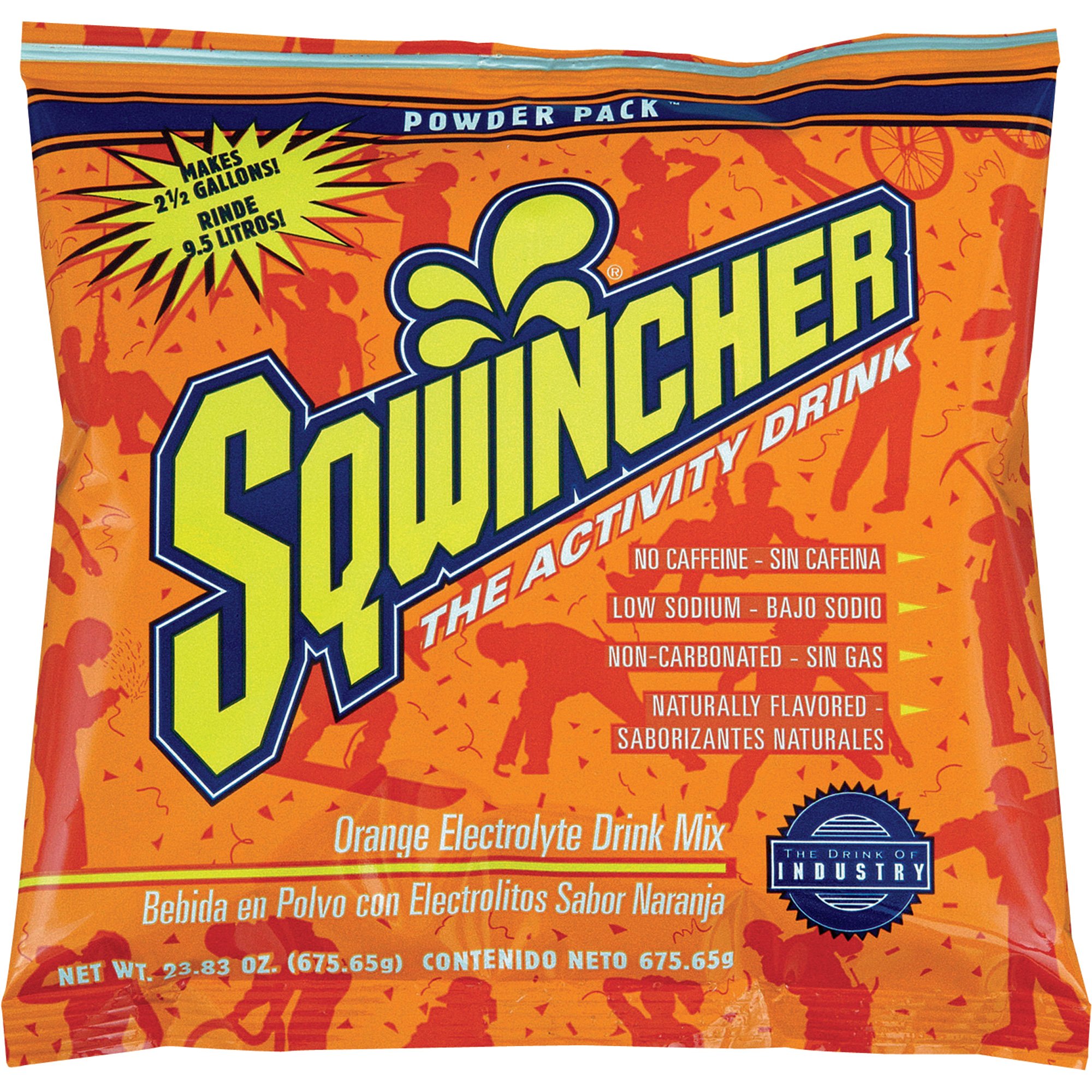 Sqwincher Electrolyte Drink Mix — 2.5 Gallon Capacity, Orange Flavor ...