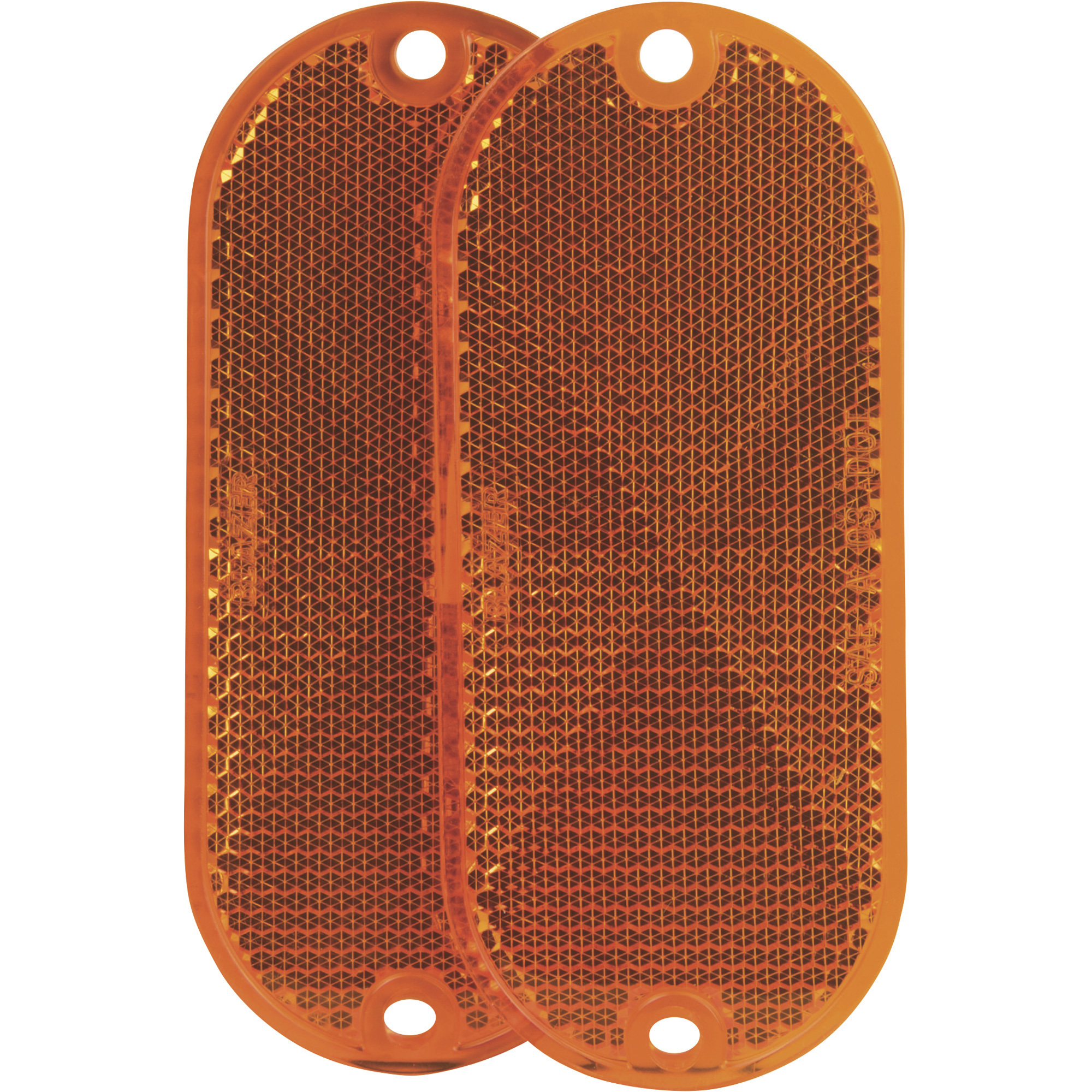 Hopkins Towing Solutions Amber Oblong Stick-on Reflectors, 2-Pk ...
