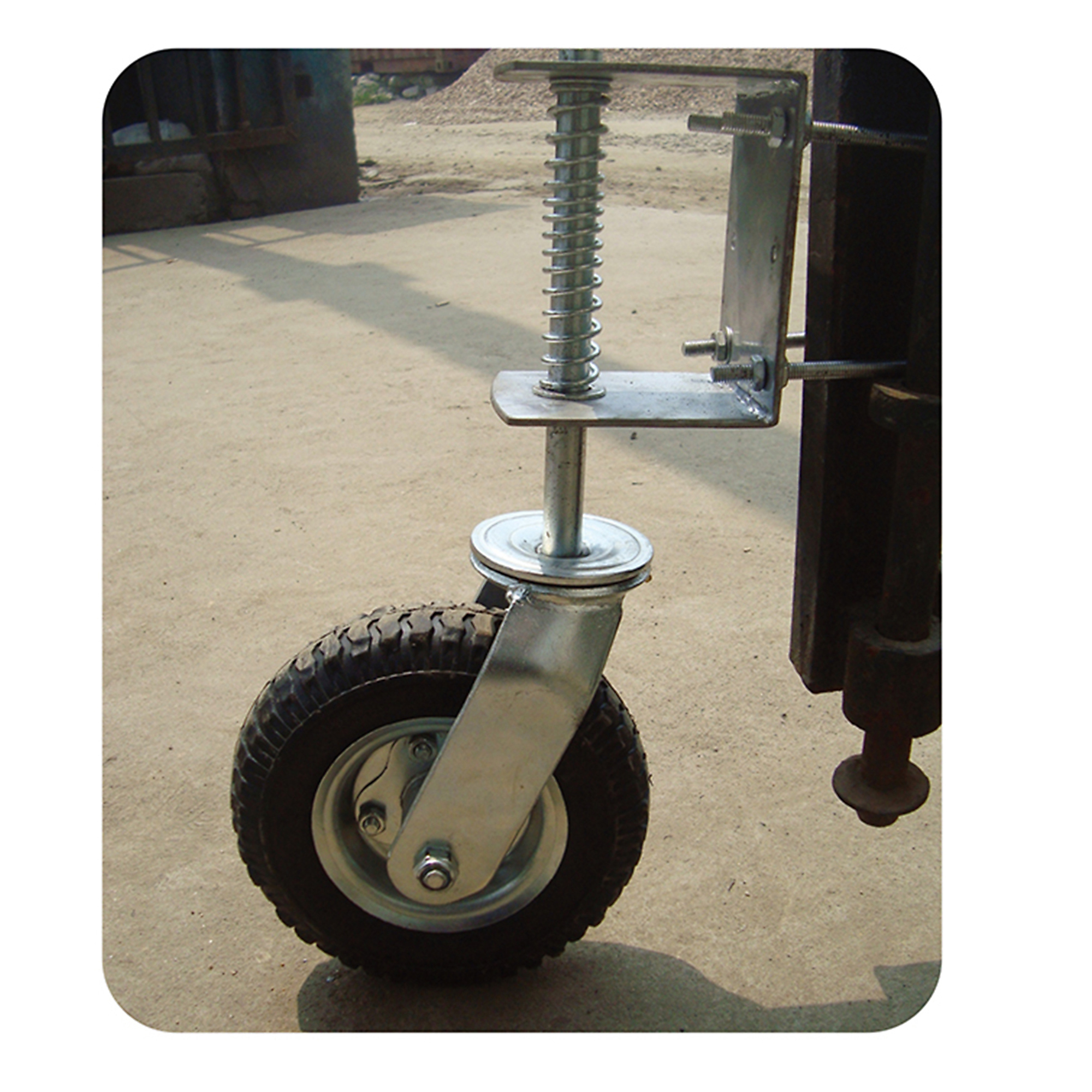 Gate Wheel with Suspension, 210-Lb. Capacity, 8in. Pneumatic Tire ...