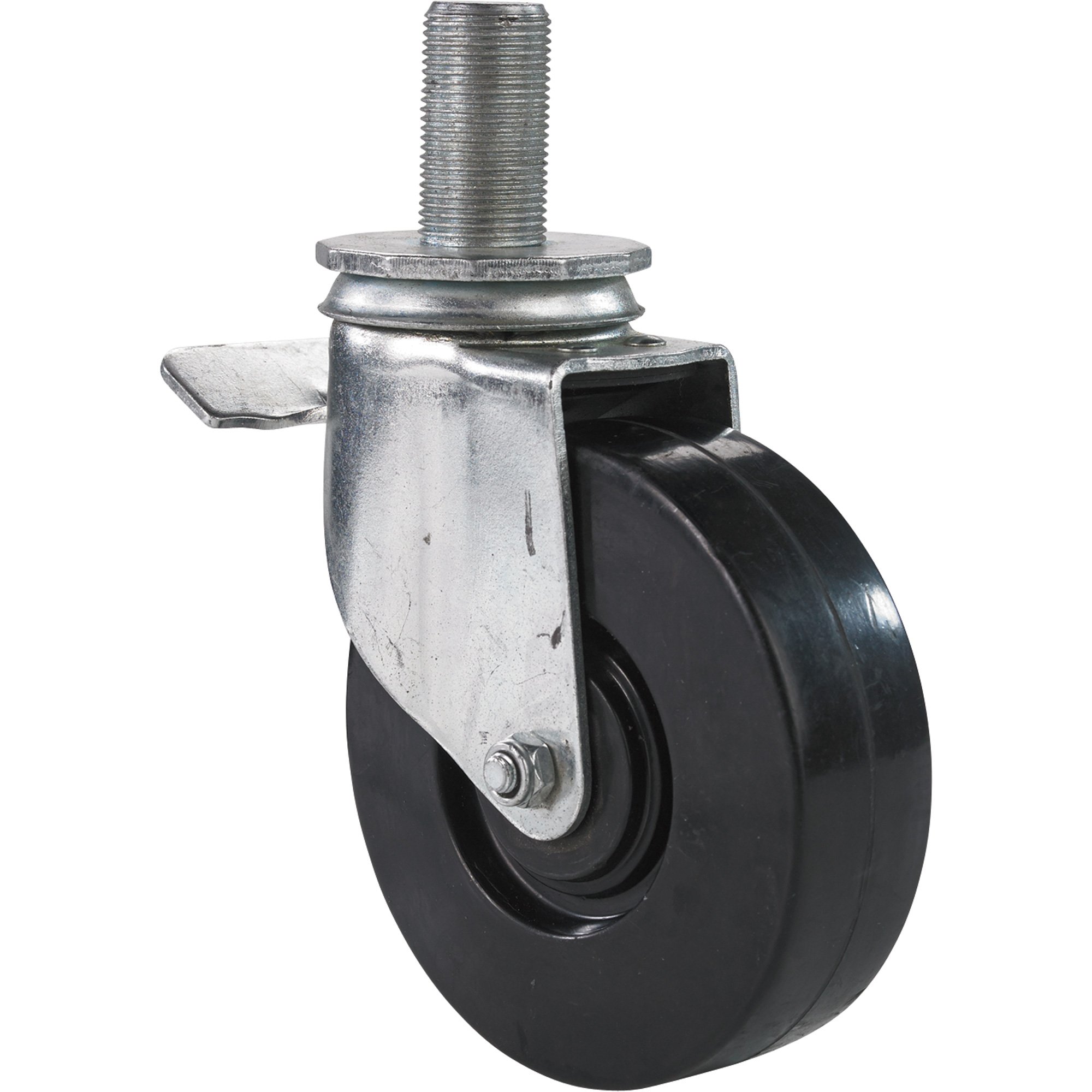 Fairbanks Light-Duty Round Stem Caster with Zinc Plating — 5in., 280-Lb ...