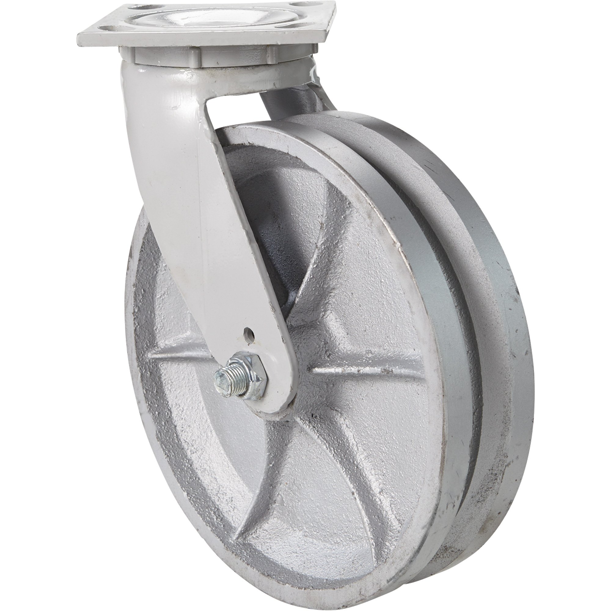 Fairbanks Swivel Steel V-Groove Caster — 8in., Model# 152222823 ...