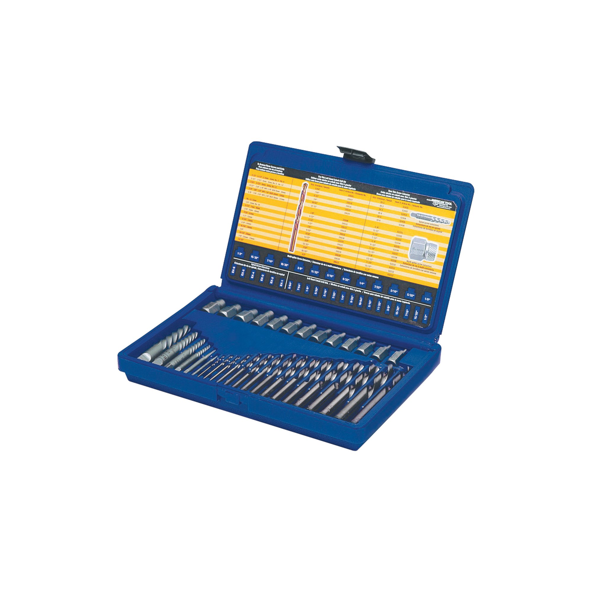 Hanson Screw Extractor and Drill Bits — 35-Pc. Set, Model# 11135 ...