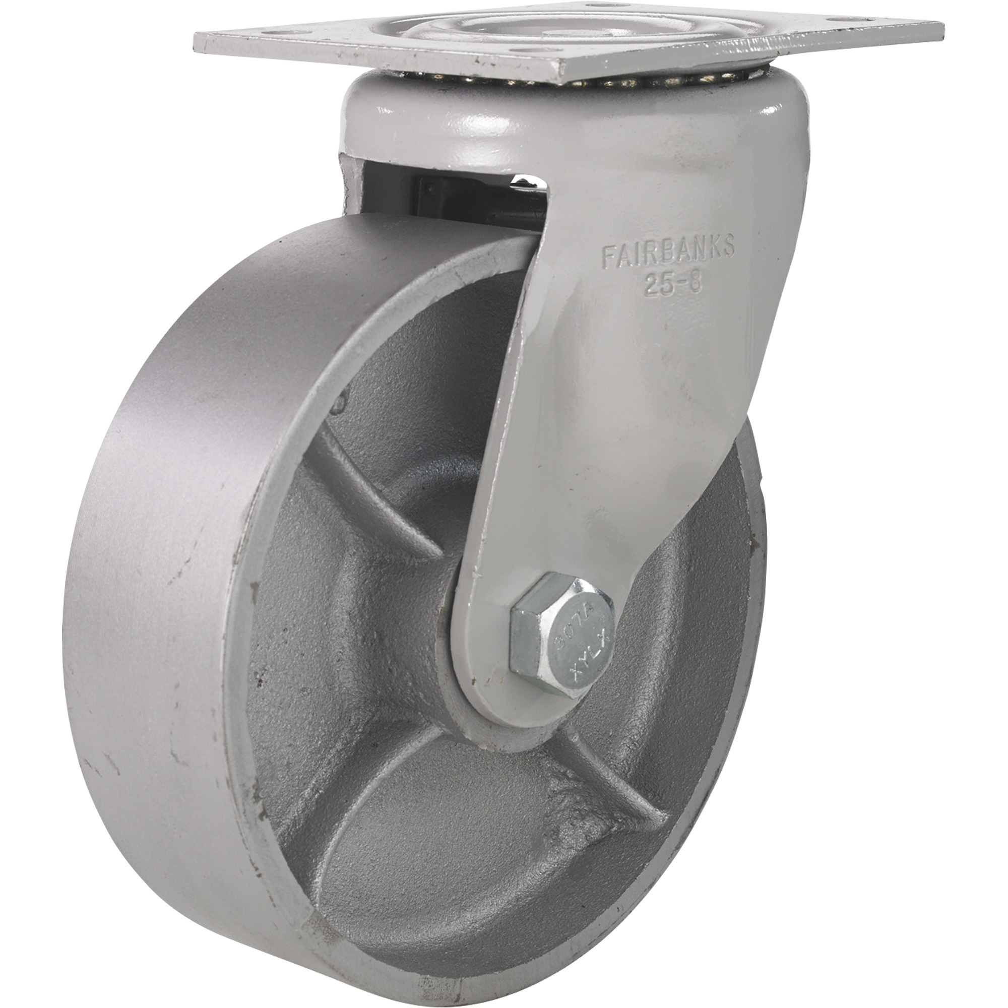 Fairbanks 8in. Swivel Extra Heavy Duty Caster, 2000-Lb. Capacity, Model ...
