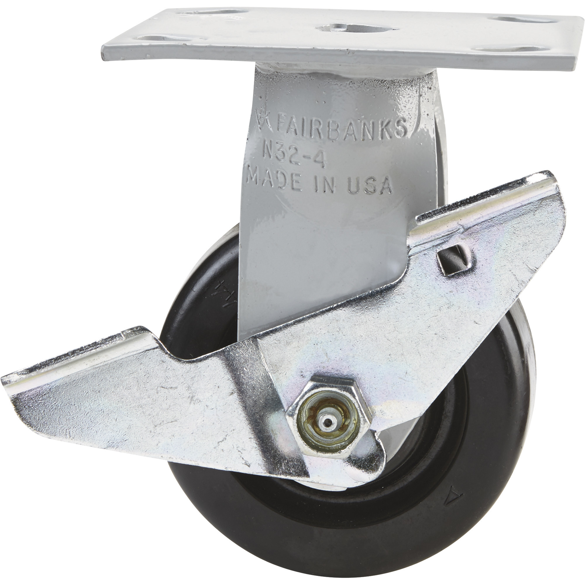 Fairbanks Rigid Double-Locking Caster, 4in., Model# 15223241702 ...