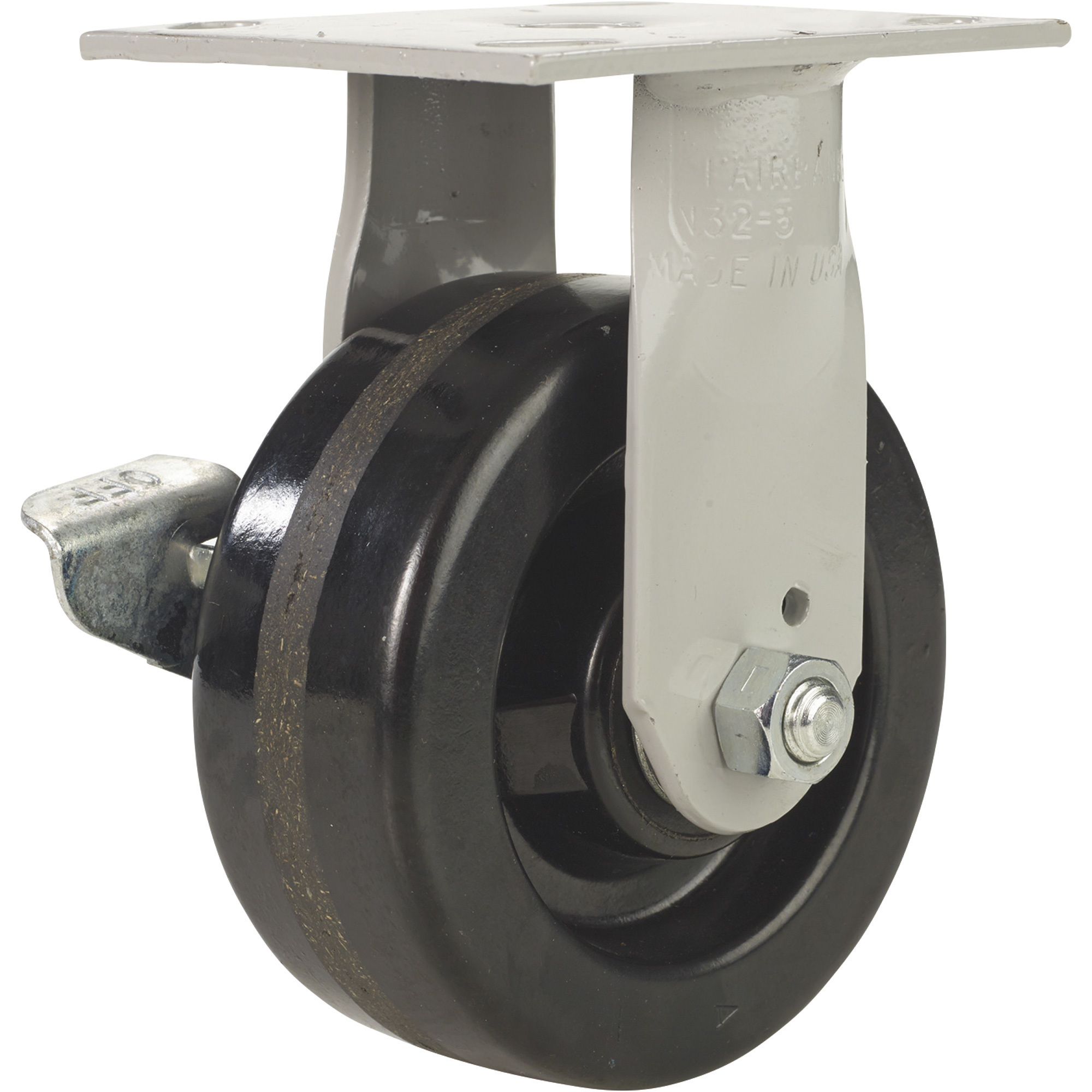 Fairbanks Rigid Double-Locking Caster — 5in., Model# 15223251702 ...
