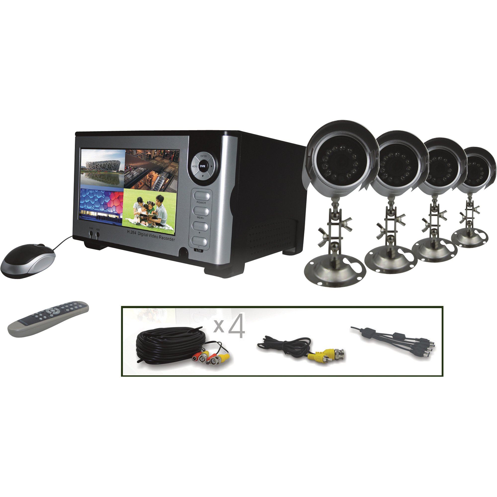 Sunforce Complete DVR Security System — Includes 4 Cameras, Model ...