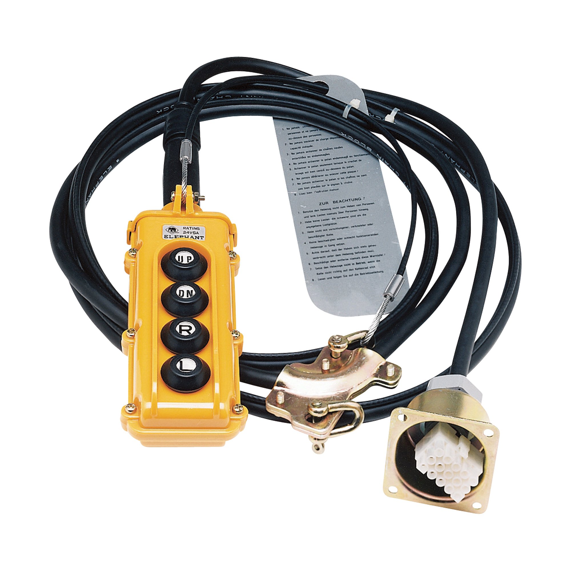JET 6-Button Control Pendant — For 20ft. Lift Hoist & Trolley, Model ...
