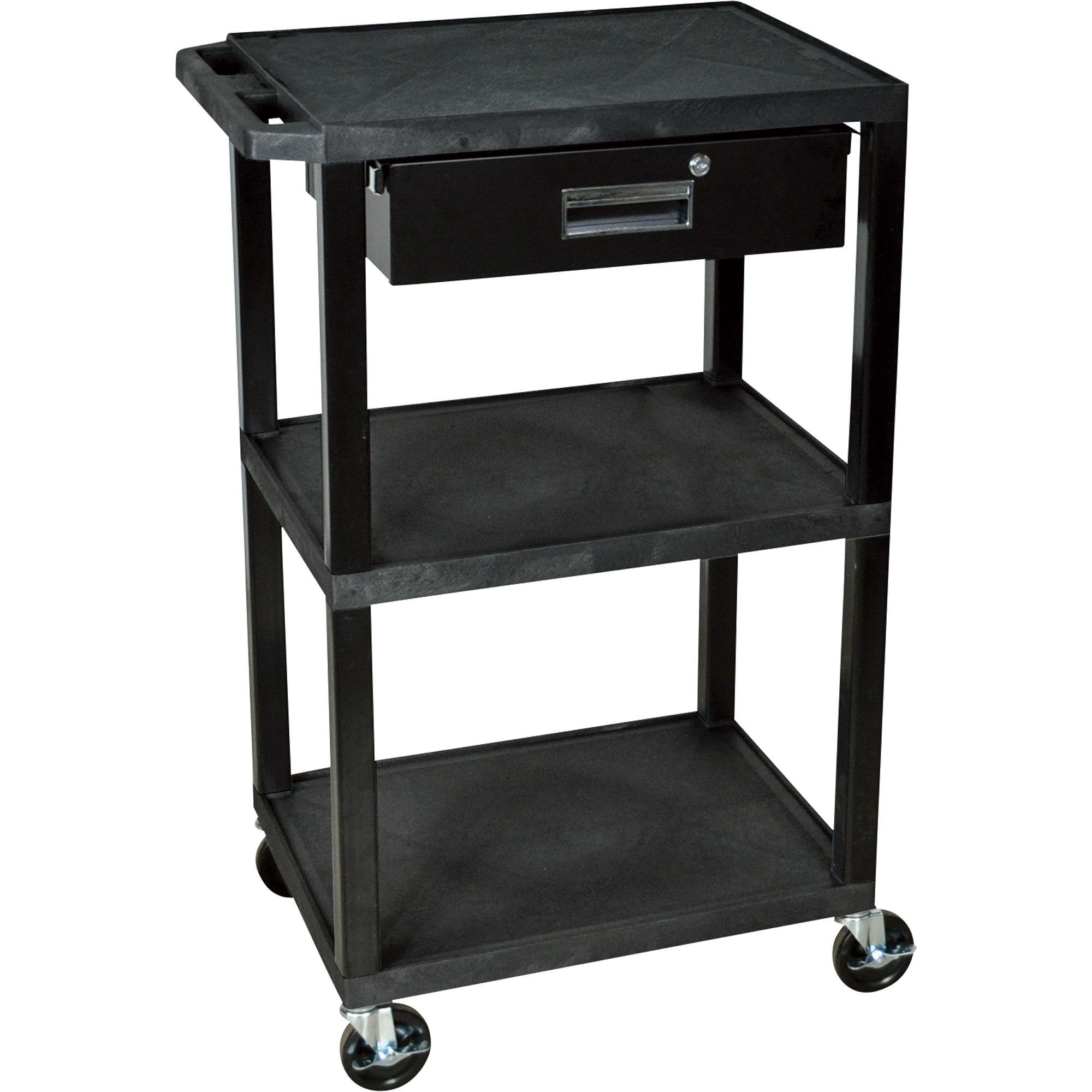 Wilson Tuffy Work Station — 3-Shelf, Locking Drawer, Model# WT42E-B/WTD ...