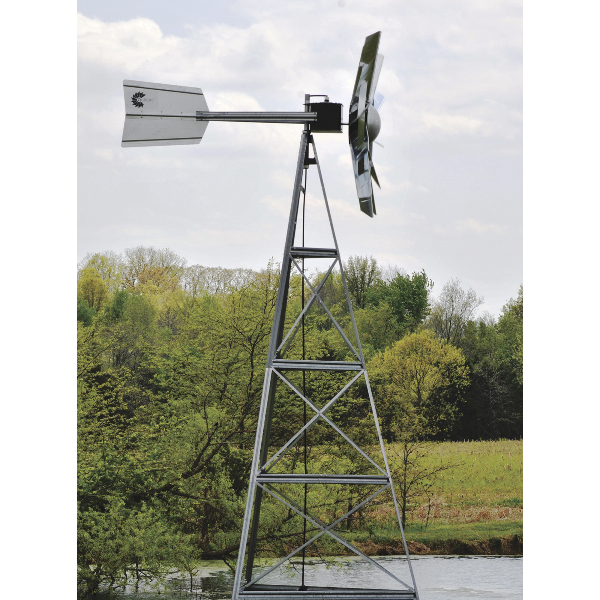 Outdoor Water Solutions Windmill Aerator, 16Ft., Galvanized, Model ...