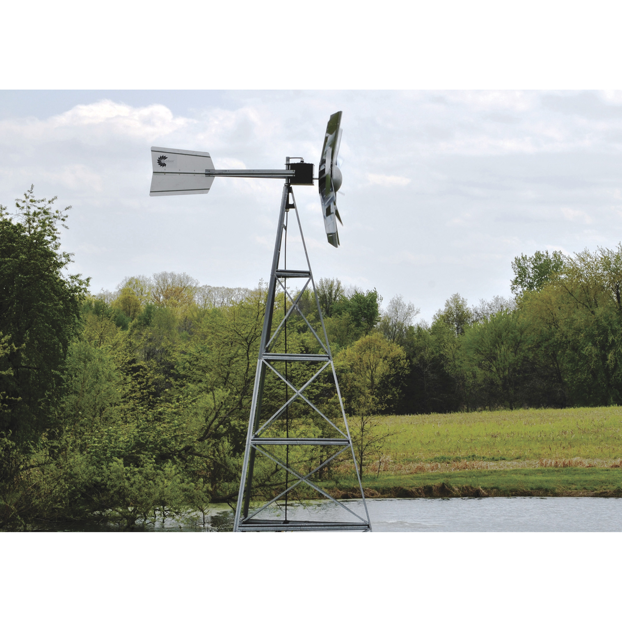 Outdoor Water Solutions Windmill Aerator, 16Ft., Galvanized, Model ...