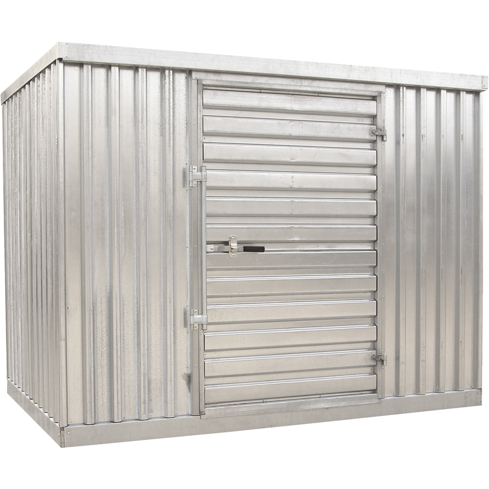 Vestil Galvanized Storage Building, 155in.L x 110in.W x 78in.H, Model ...