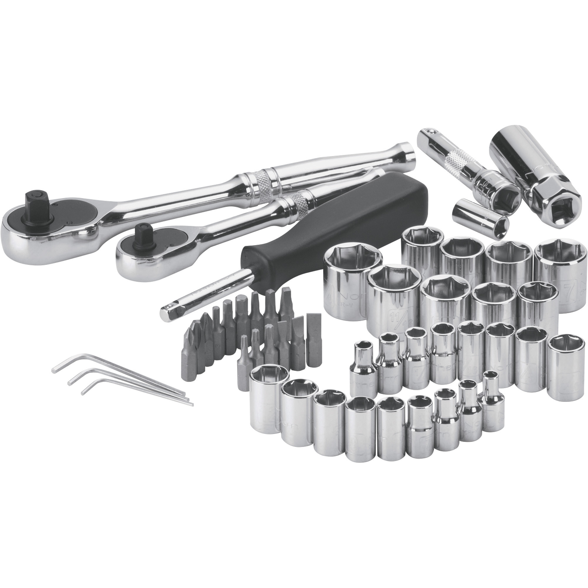 Klutch Mechanic's Socket Set, 50-Pc., 1/4in. & 3/8in. Drive, SAE ... Klutch Mechanic's Socket Set, 50-Pc., 1/4in. & 3/8in. Drive, SAE ...