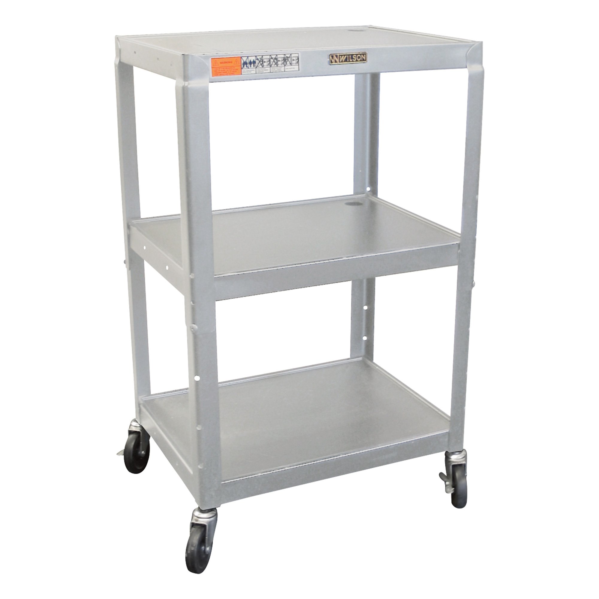 Wilson Metal Utility Cart — Adjustable, Light Gray, Model# W42AGYE ...