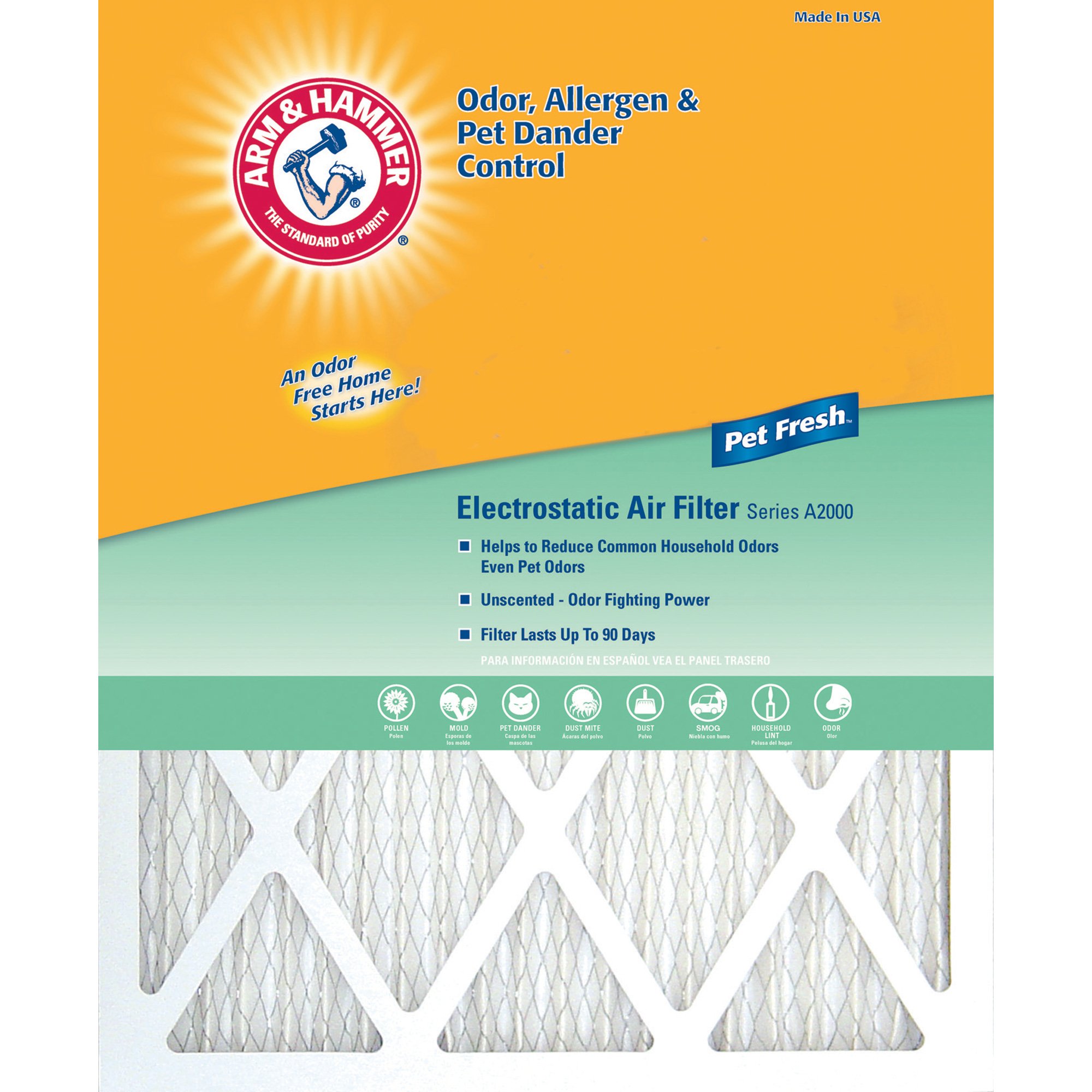 Arm & Hammer Air Filter 4-Pack — 20in.L x 20in.H, Model# 06439 ...