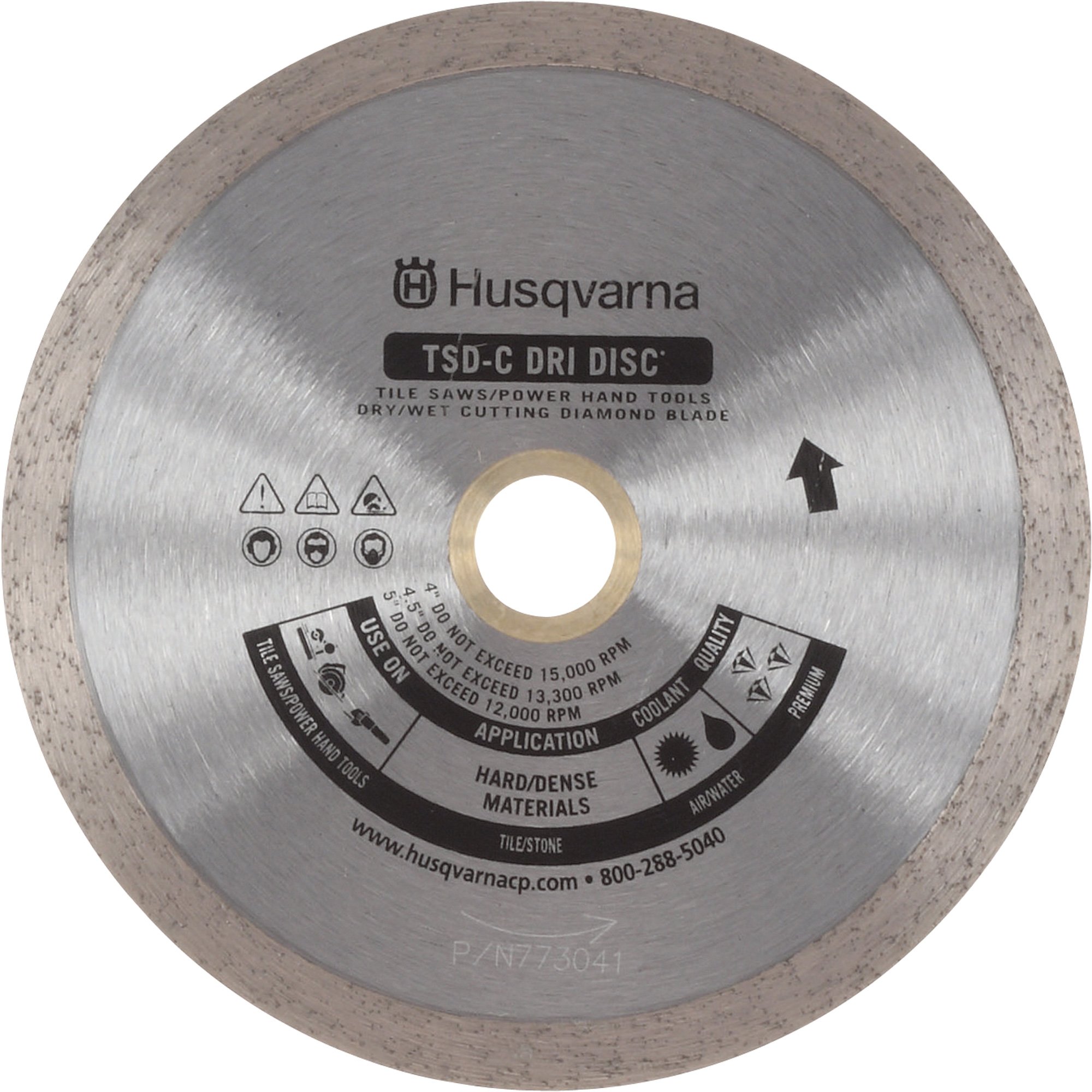 Husqvarna Continuous Rim Diamond Blade — 7in., Model# TSD-C 7in. Dri ...