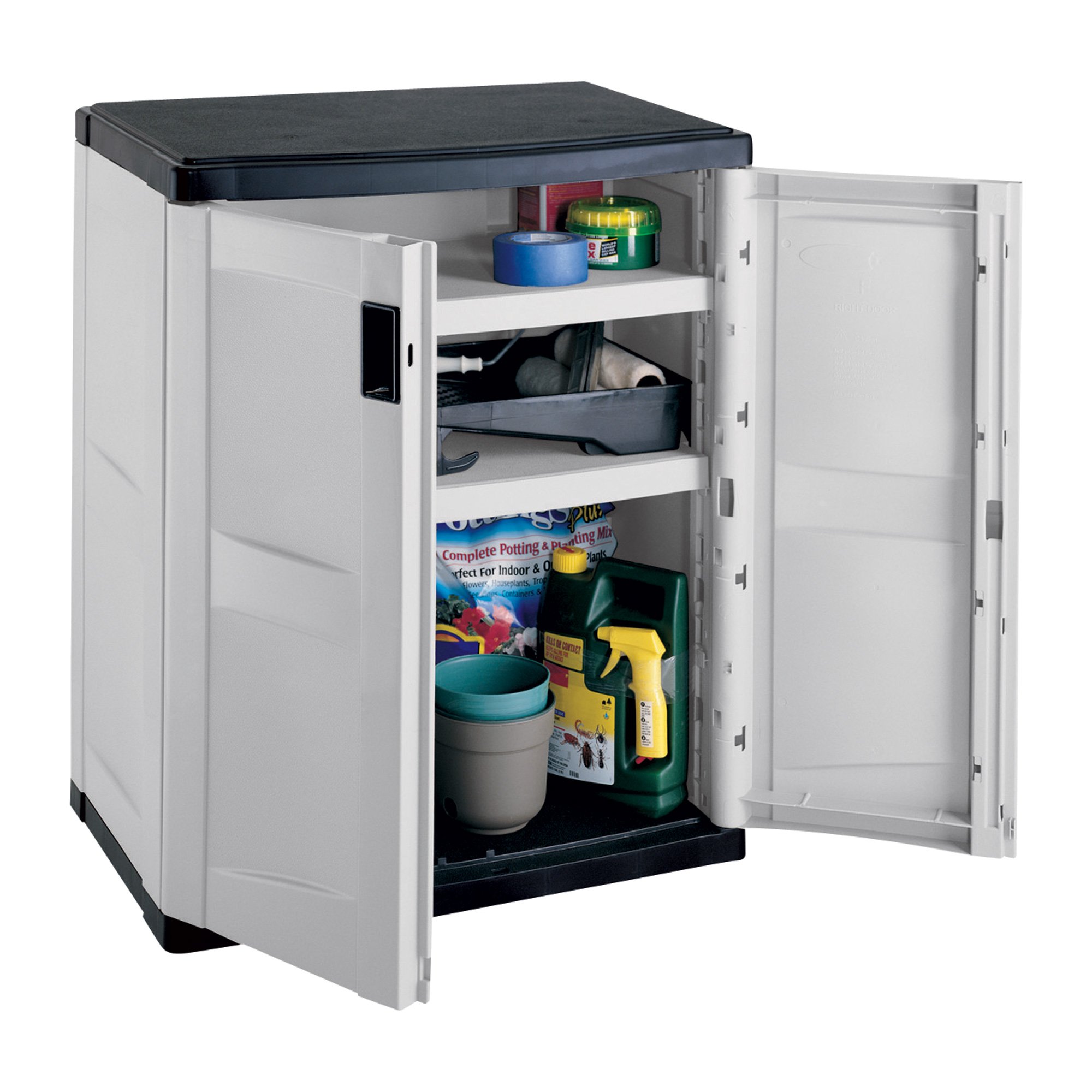 Utility base cabinet store