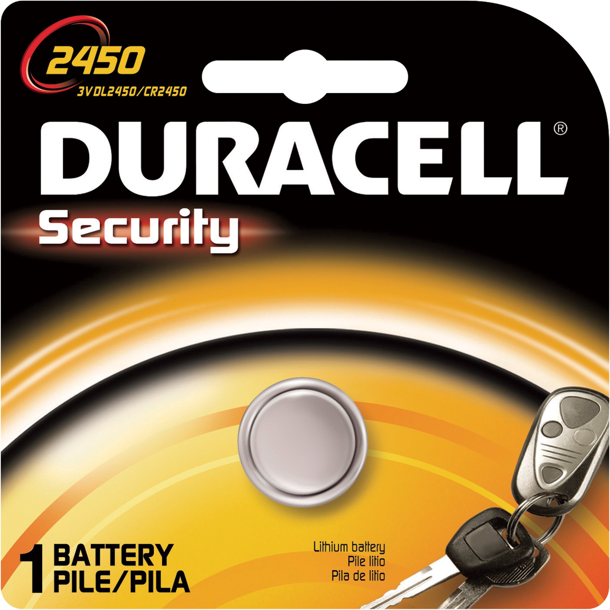 Duracell Lithium 3V 2450 Specialty Battery — Single Pack, Model ...